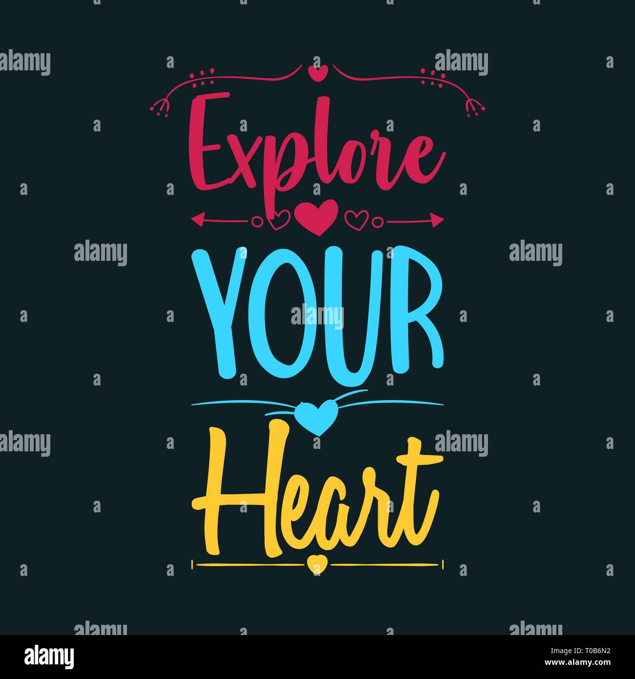 Explore Your Heart Stock Photo - Alamy