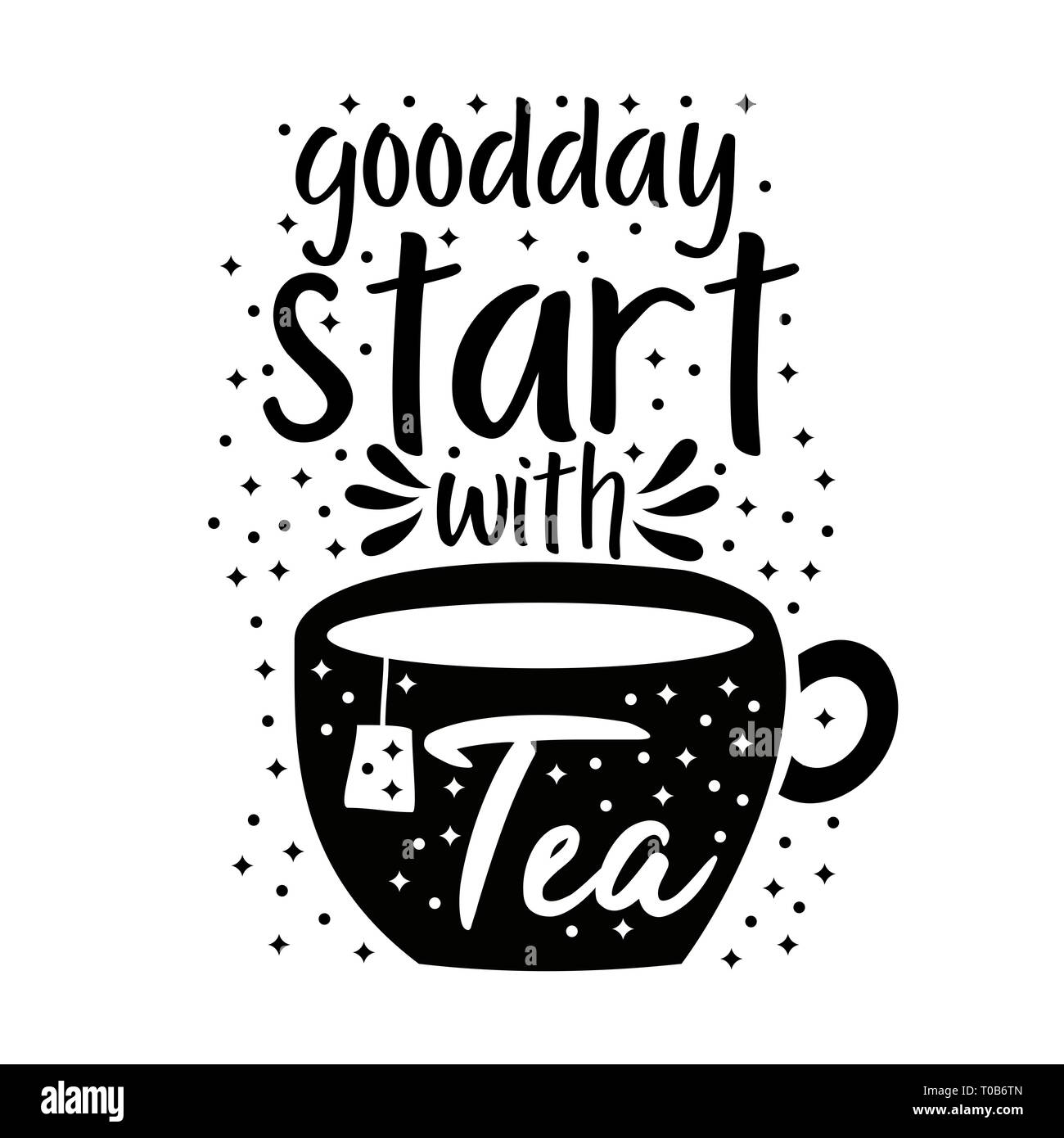 Text start day positive Cut Out Stock Images & Pictures - Alamy