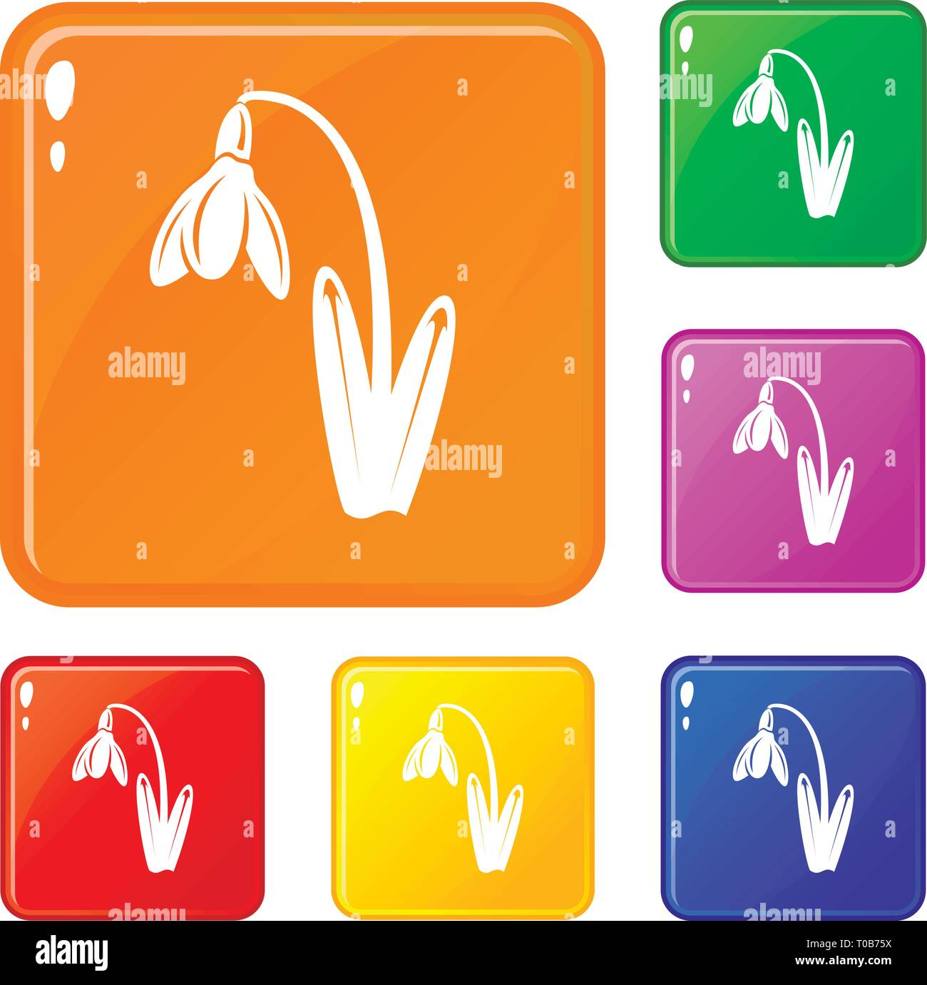 Dead flower icons set vector color Stock Vector Image & Art - Alamy