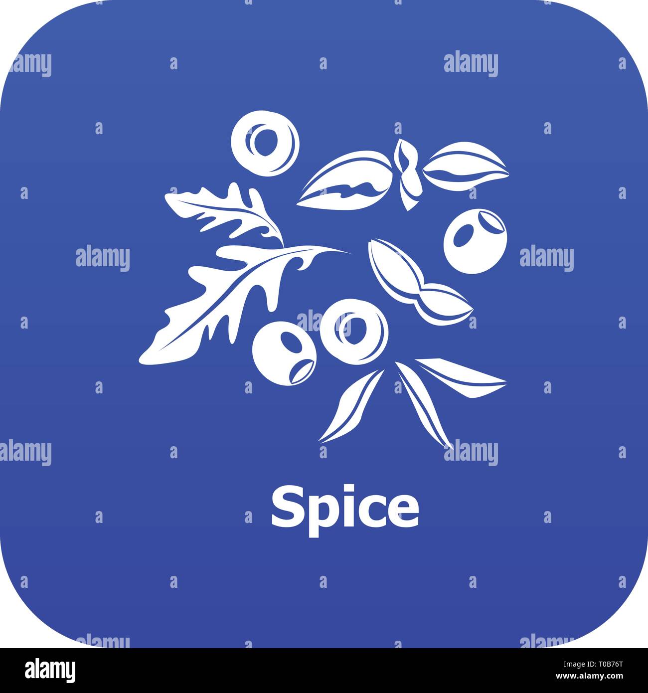 Spice icon blue vector Stock Vector Image & Art - Alamy