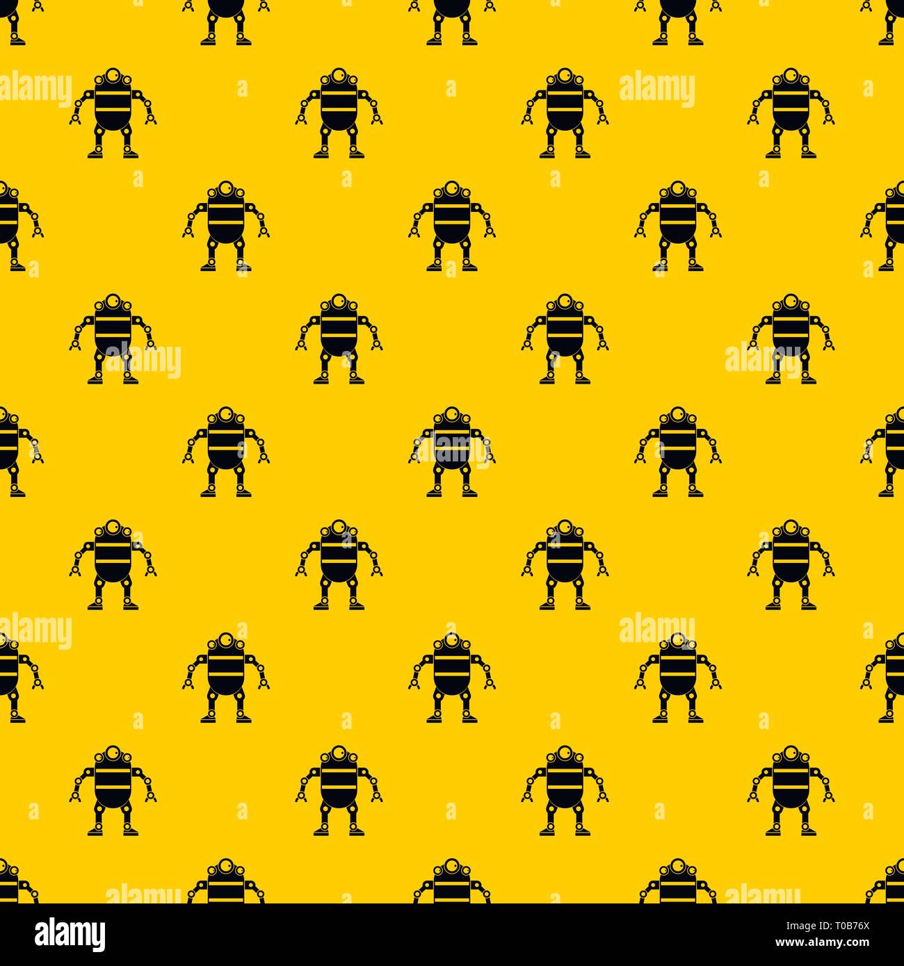 Robot pattern vector Stock Vector Image & Art - Alamy