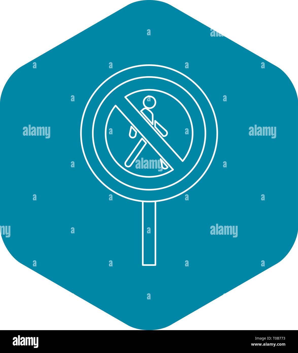 No through road sign Stock Vector Images - Alamy