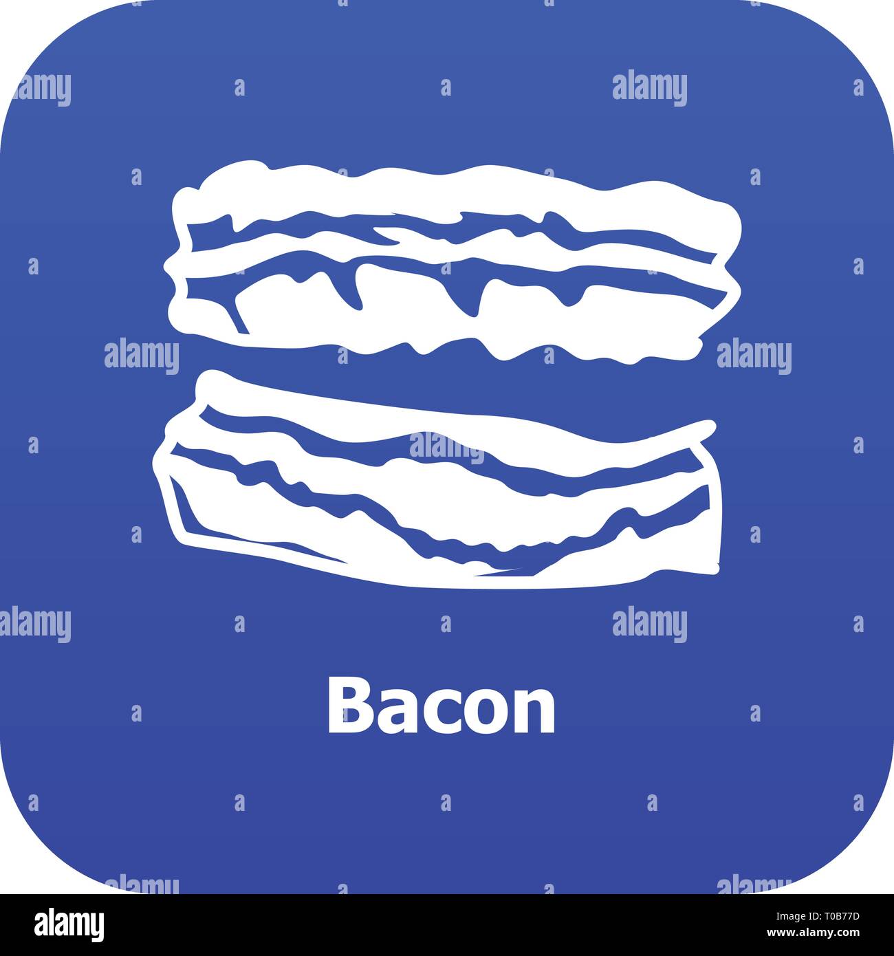 Crunchy bacon Stock Vector Images - Alamy