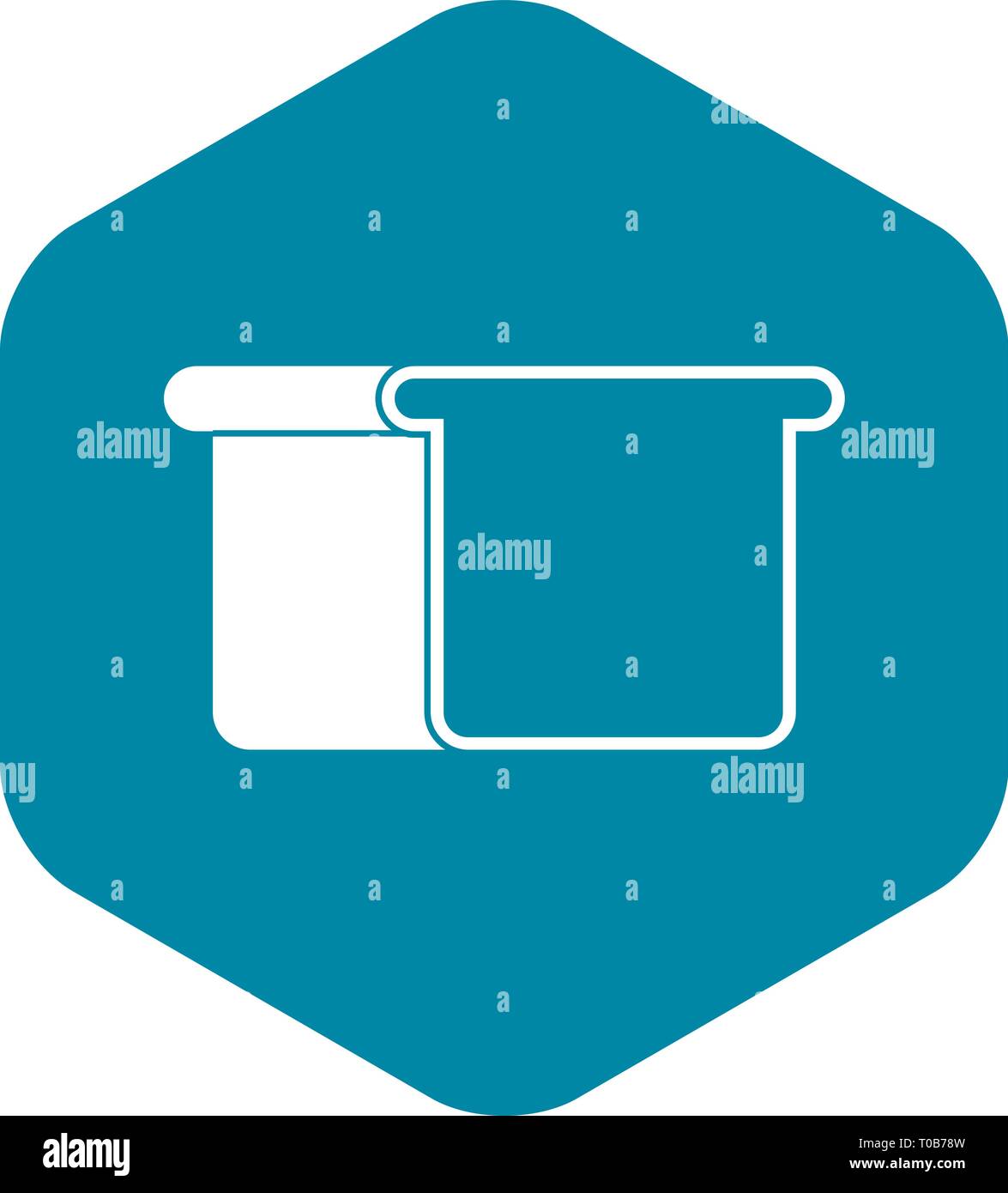 White bread icon, simple style Stock Vector Image & Art - Alamy