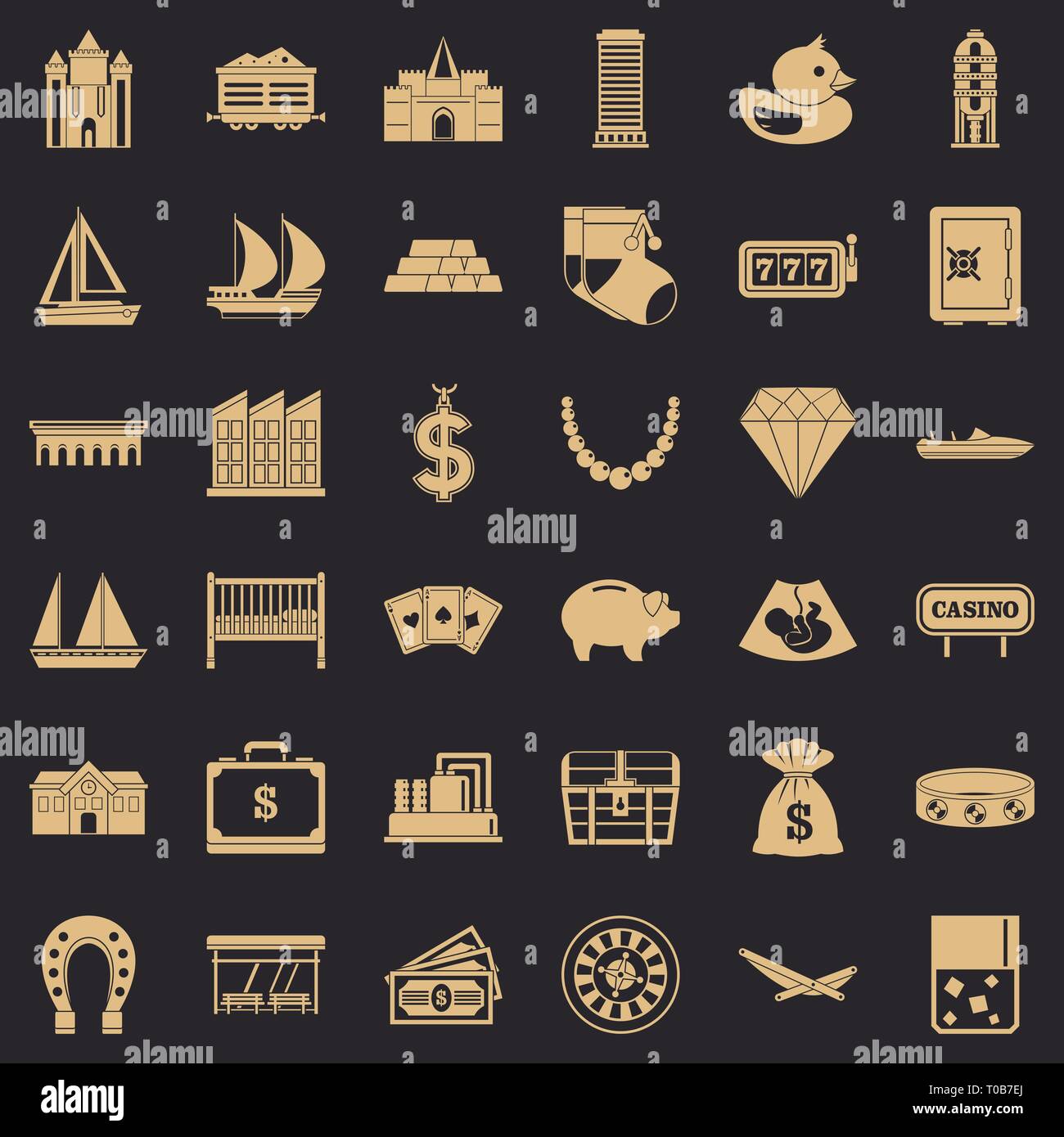 Euro wallet simple icons Stock Vector Images - Alamy