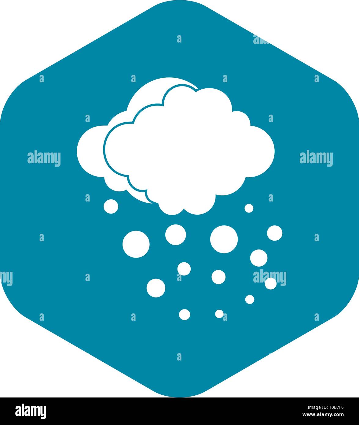Cloud with hail icon, simple style Stock Vector Image & Art - Alamy