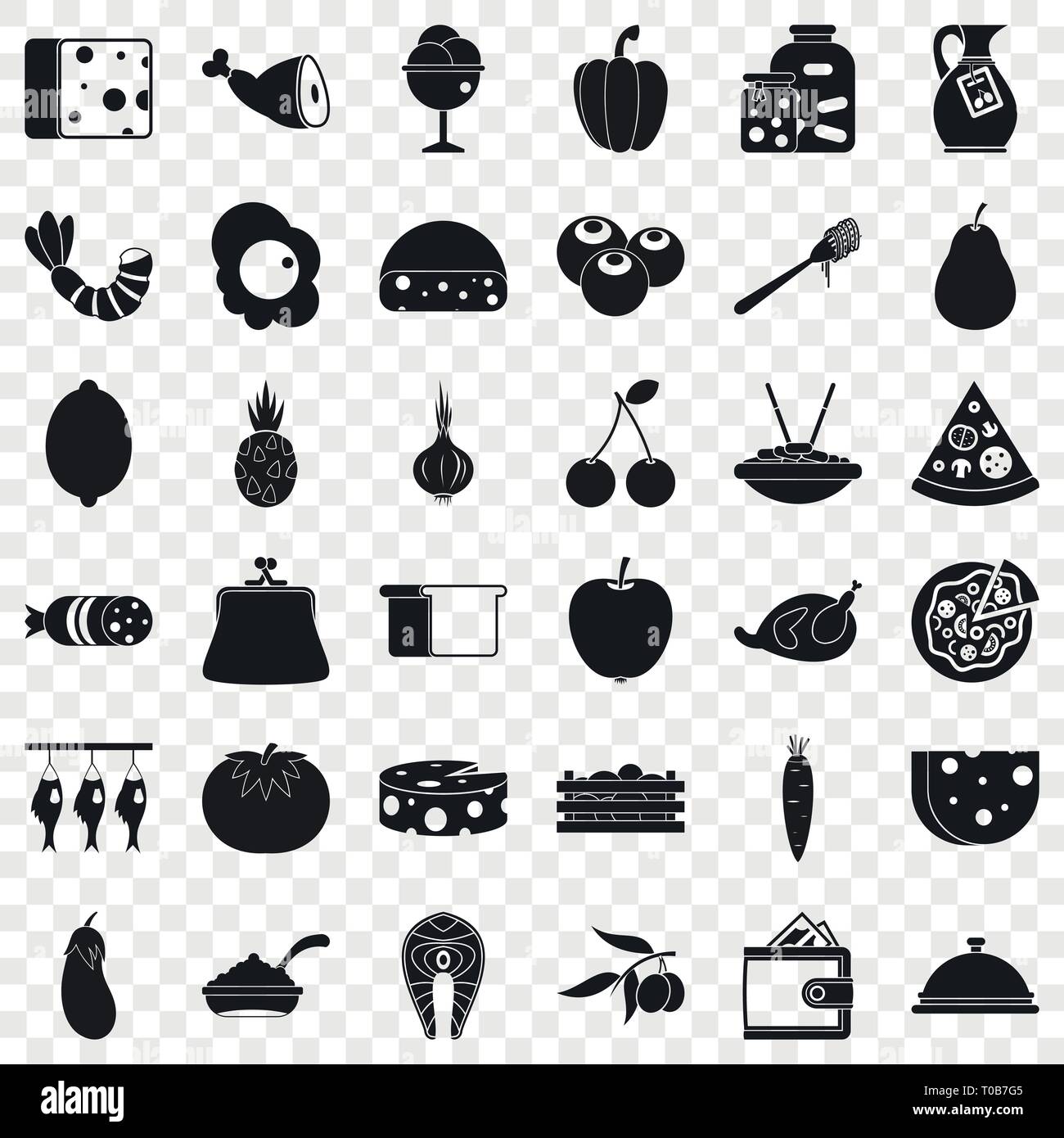 Cooking icons set, simple style Stock Vector Image & Art - Alamy