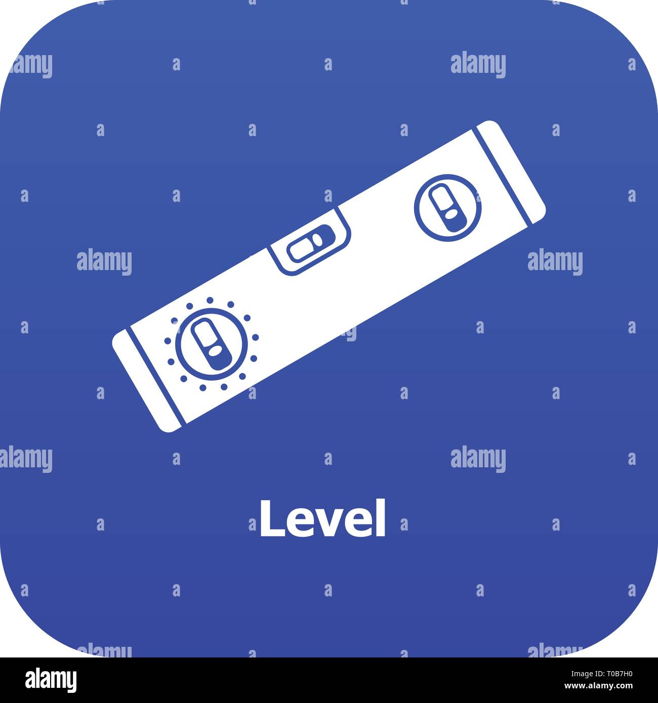 Level icon blue vector Stock Vector Image & Art - Alamy