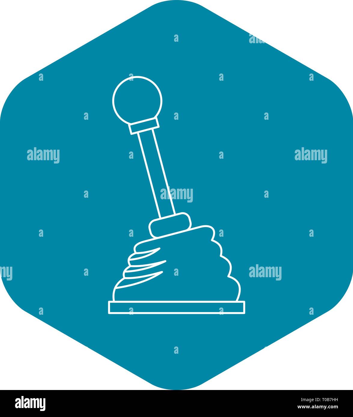 Five speed manual gear stick Stock Vector Images - Alamy