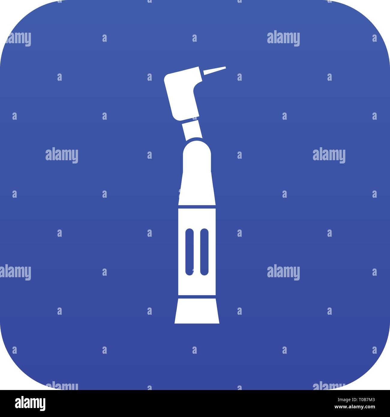Dental drill icon digital blue Stock Vector Image & Art - Alamy