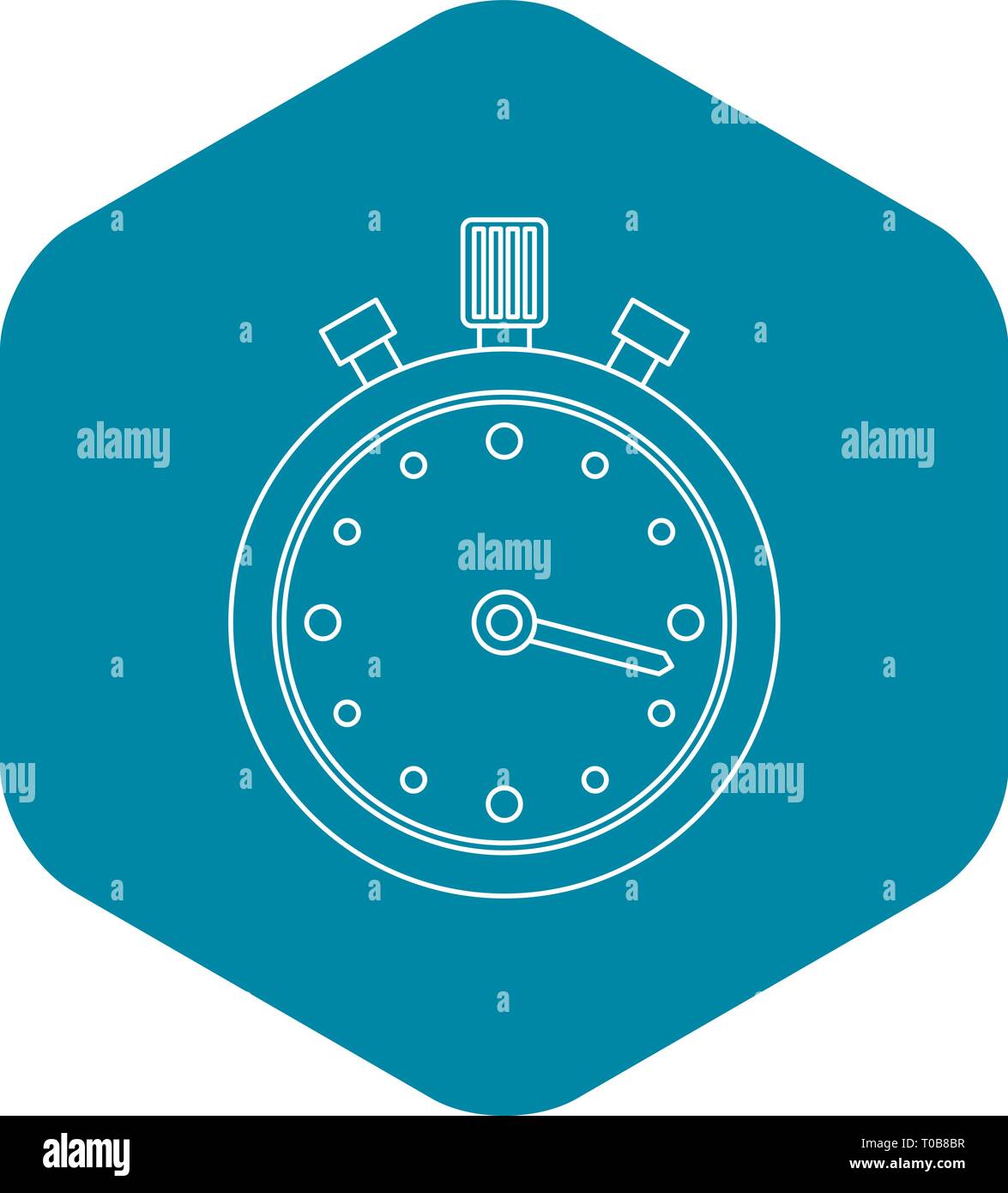 Stopwatch icon, outline style Stock Vector Image & Art - Alamy