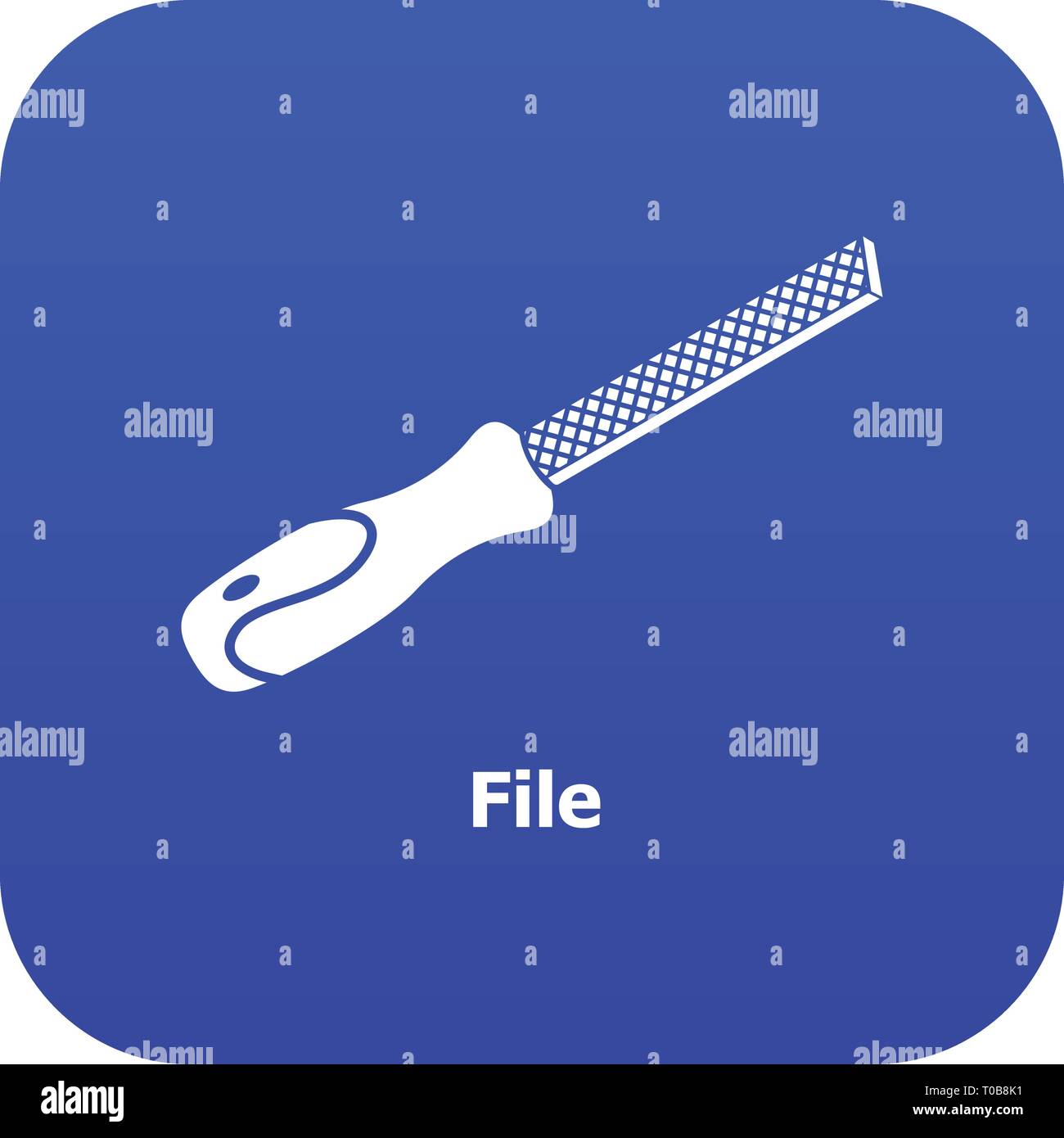 Chisel icon blue vector Stock Vector Image & Art - Alamy