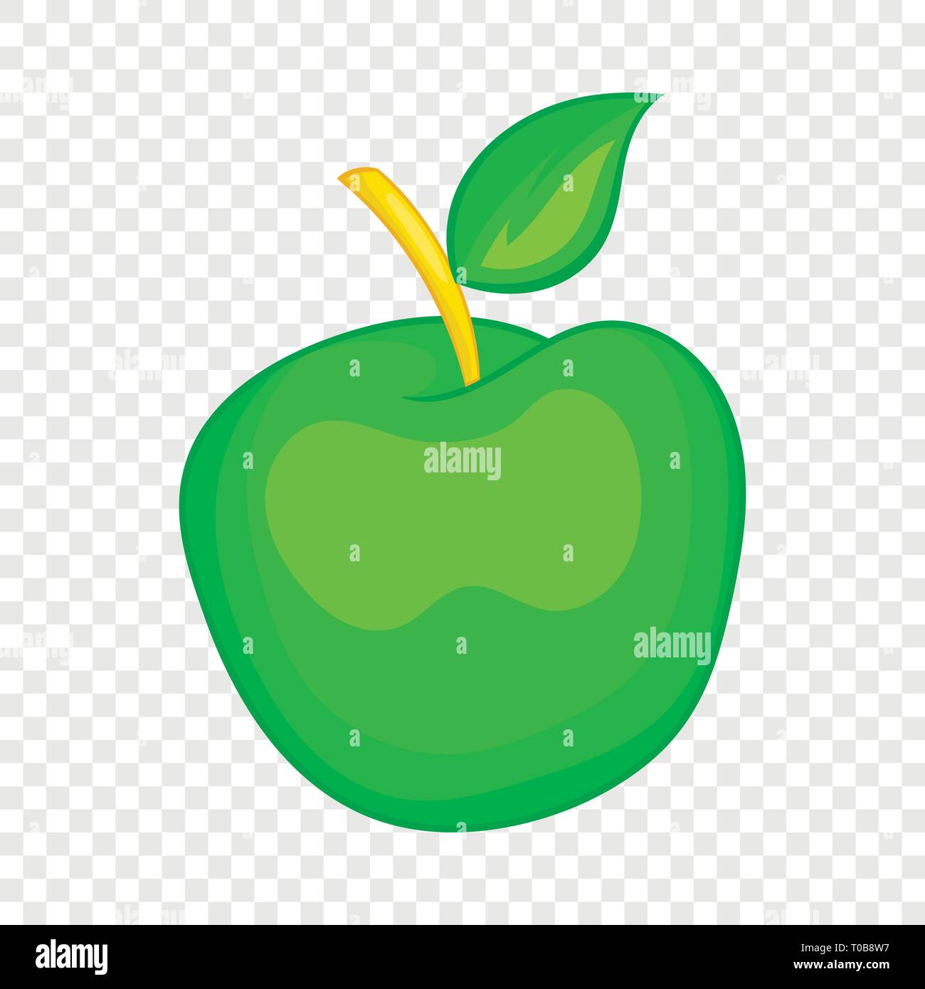 Green apple icon, cartoon style Stock Vector Image & Art - Alamy