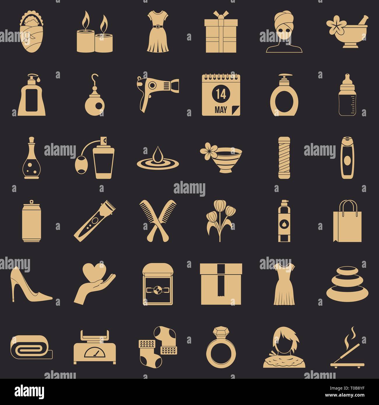 Woman icons set, simple style Stock Vector Image & Art - Alamy