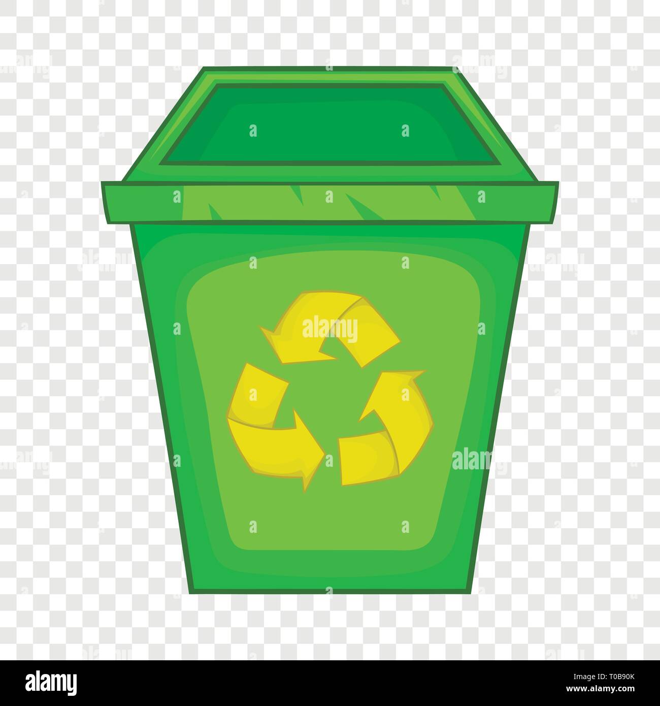 Eco dustbin icon, cartoon style Stock Vector Image & Art - Alamy