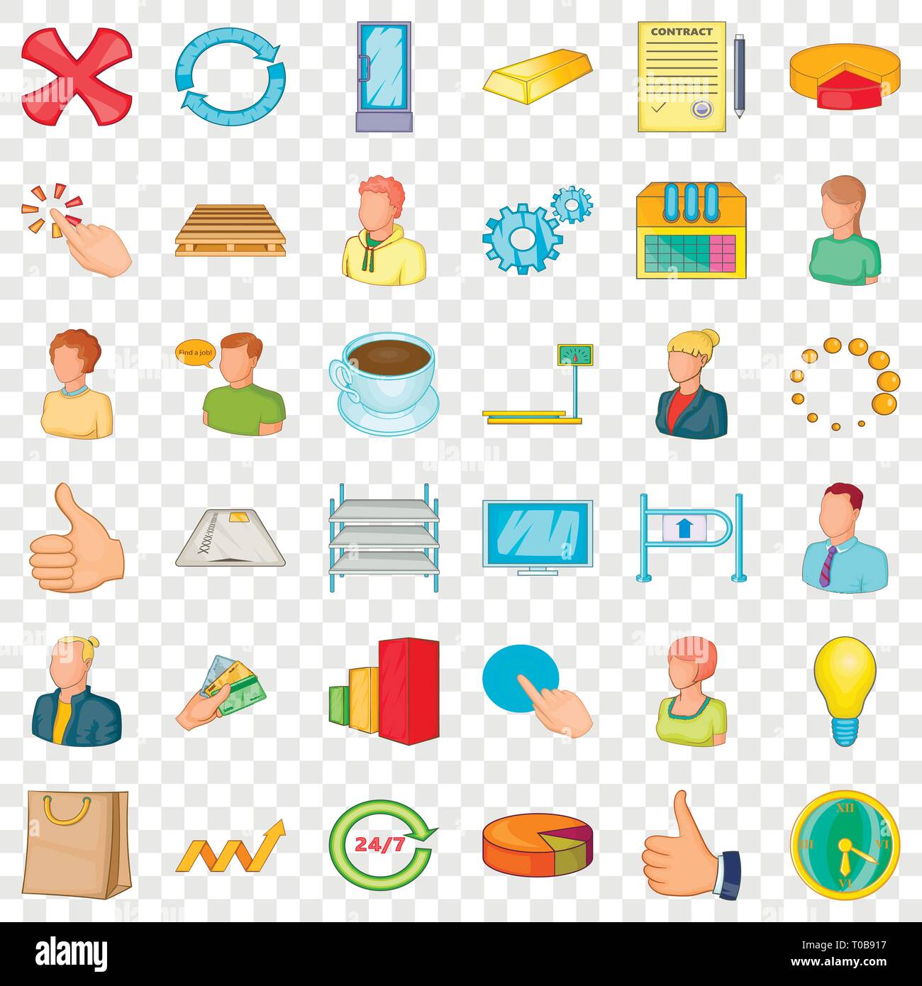 Big corporation icons set, cartoon style Stock Vector Image & Art - Alamy
