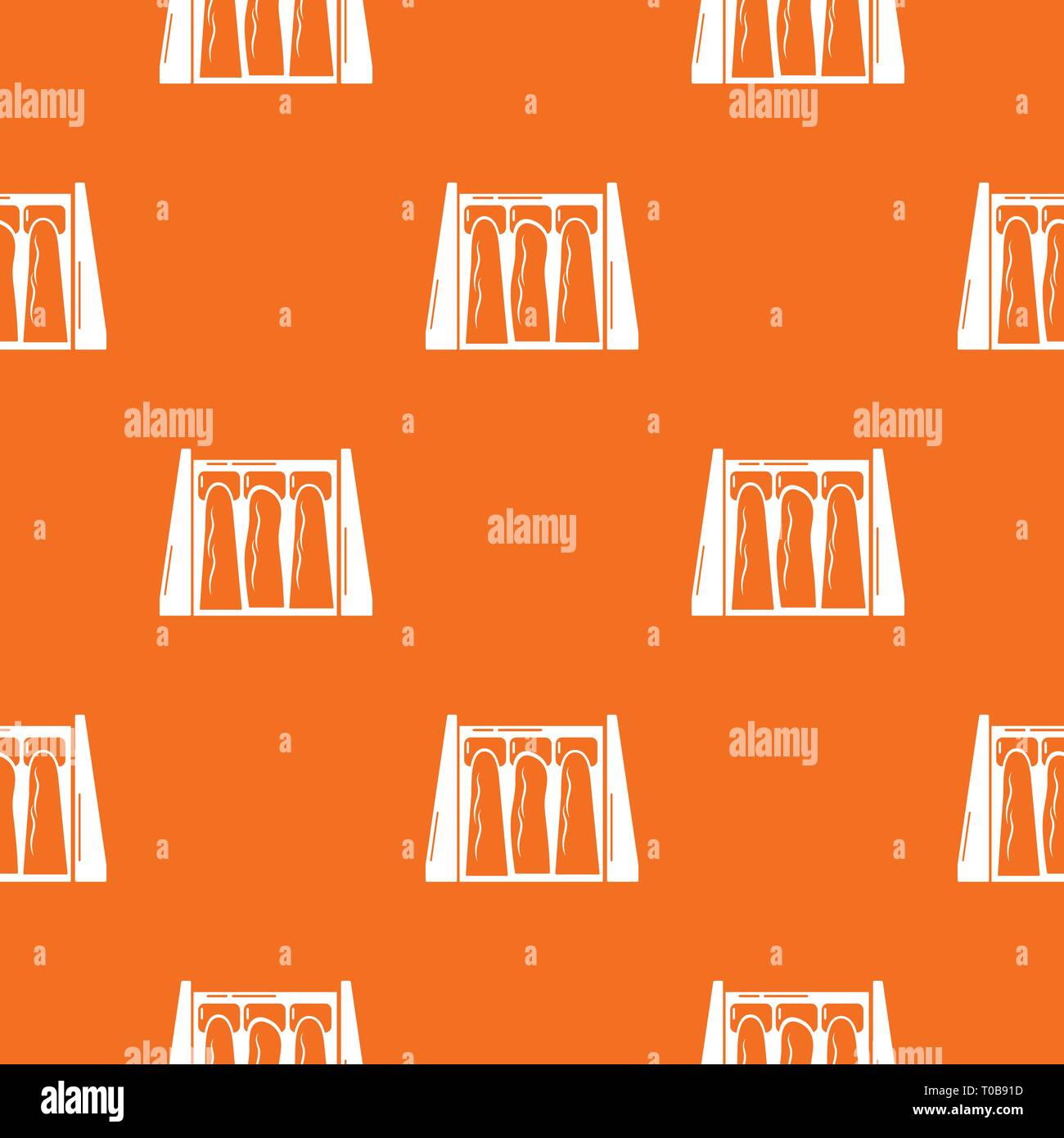 Dam Pattern Vector Orange Stock Vector Image And Art Alamy