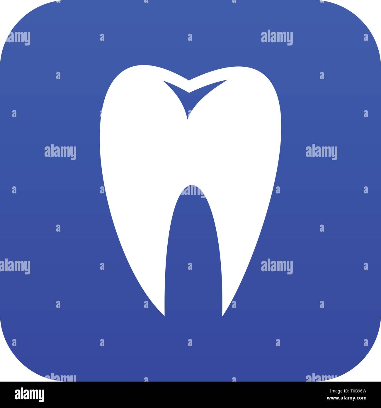 Tooth icon digital blue Stock Vector Image & Art - Alamy