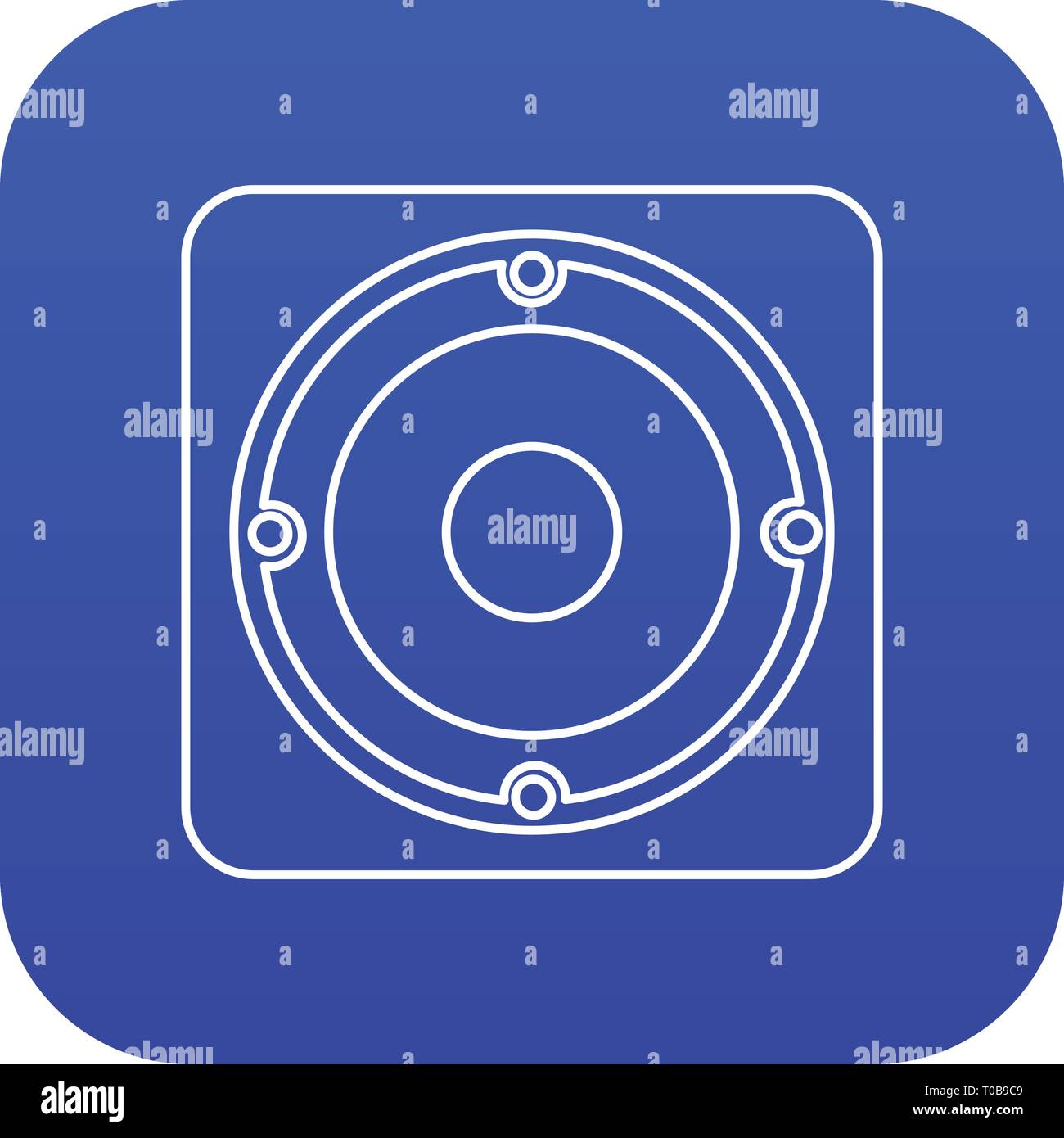 Speaker icon blue vector Stock Vector Image & Art - Alamy