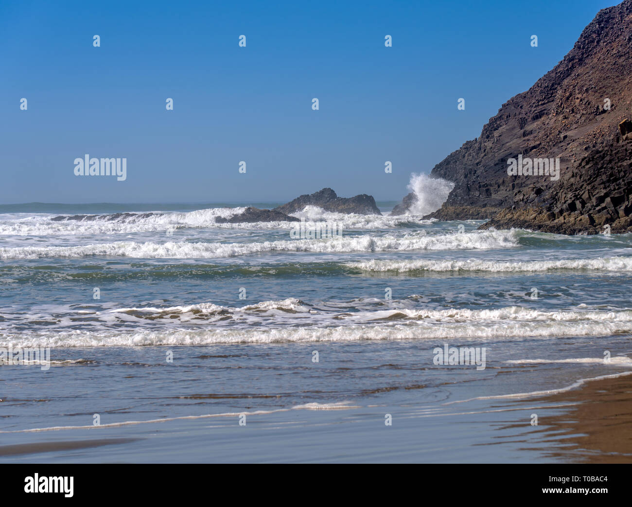 Indian Beach Pacific ocean view Oregon coast Stock Photo - Alamy