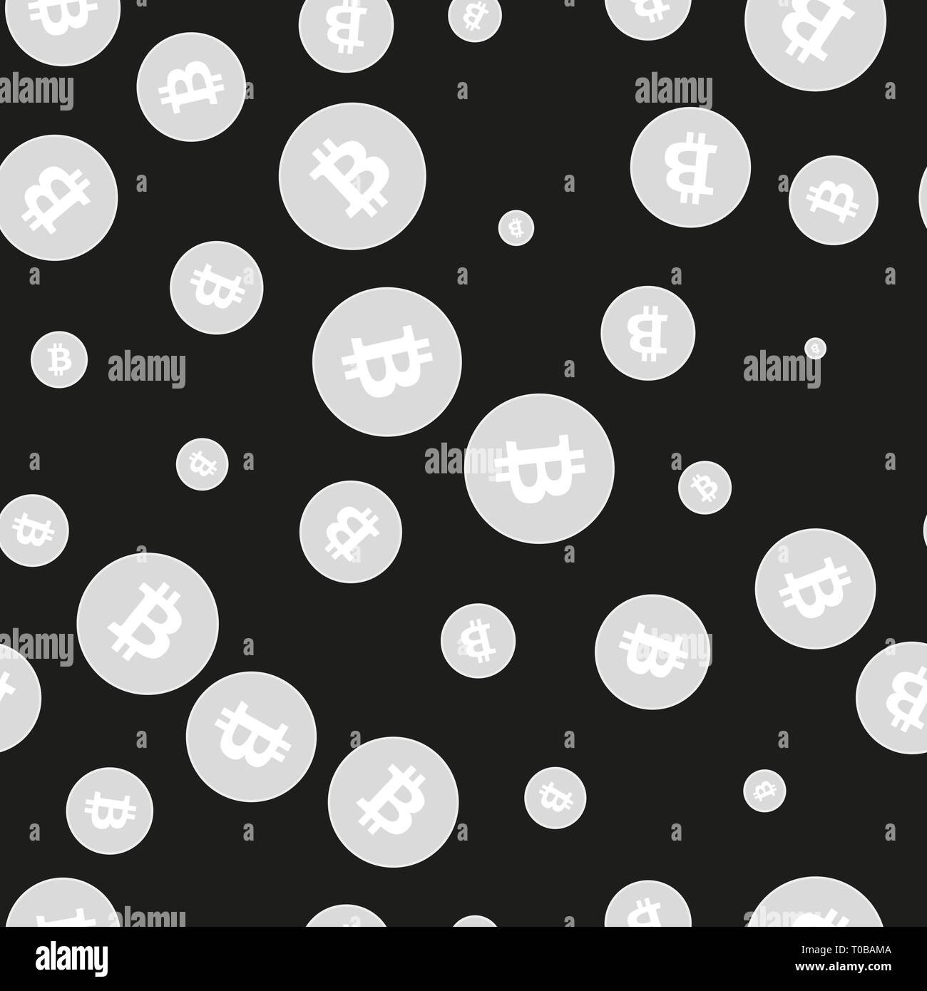 Simple Bitcoins seamless pattern symbols. Background and texture Stock ...