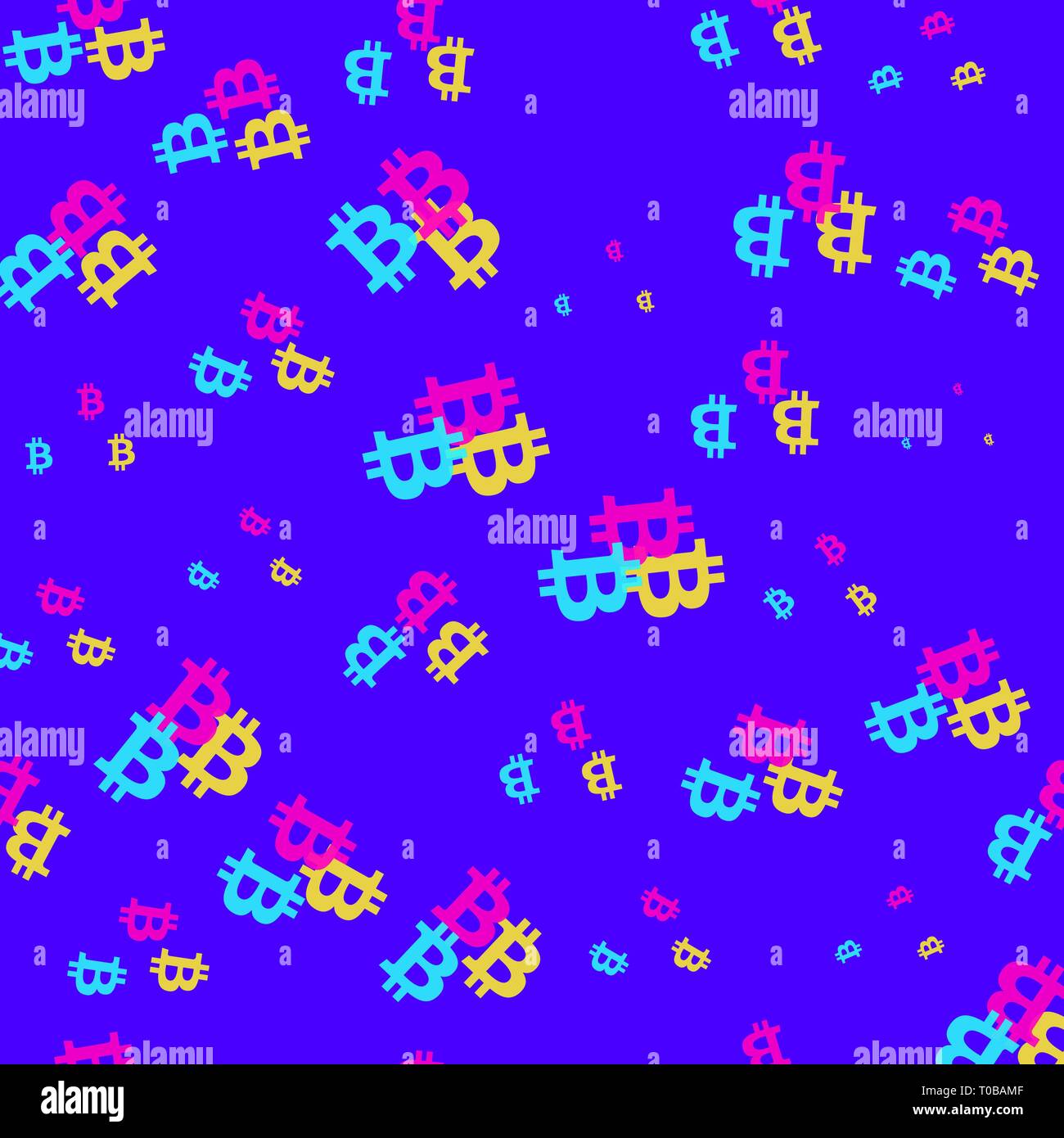 Simple Bitcoins seamless pattern symbols. Background and texture Stock ...
