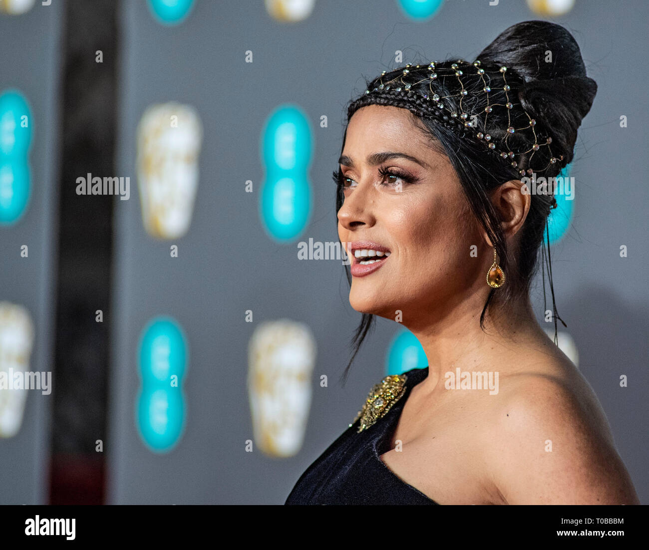 London, UK. Salma Hayek at EE British Academy Film Awards at the Royal ...