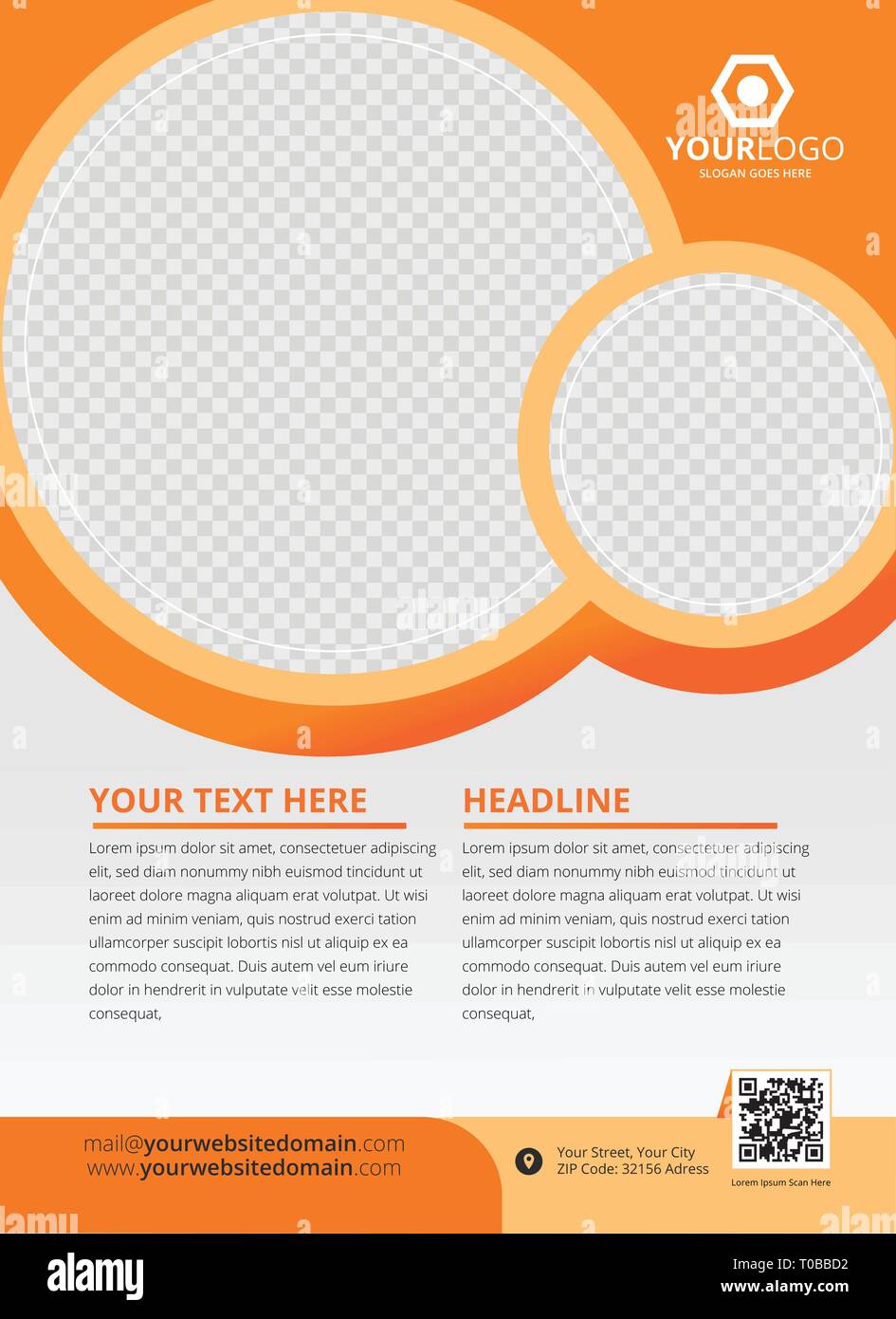 Orange Poster Design Background