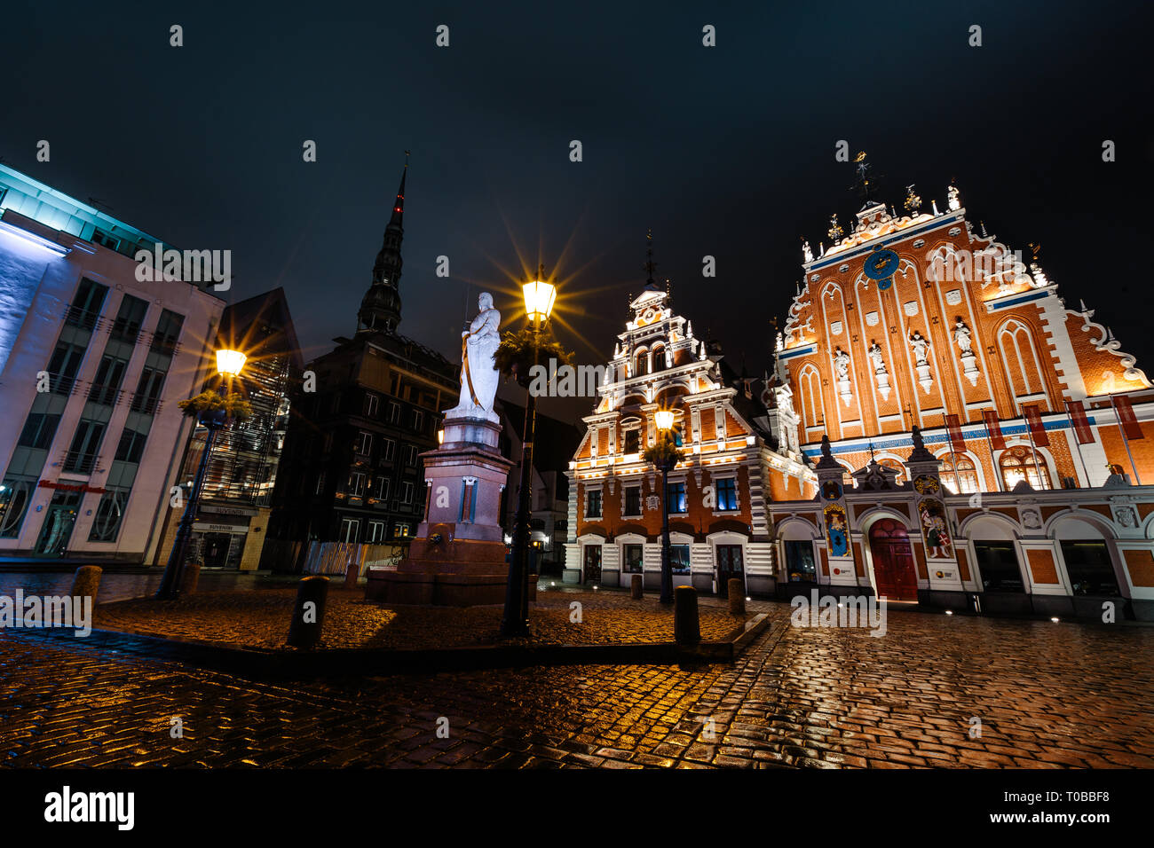 RIGA, LATVIA - MARCH 17, 2019: Professional long exposure shot at a ...