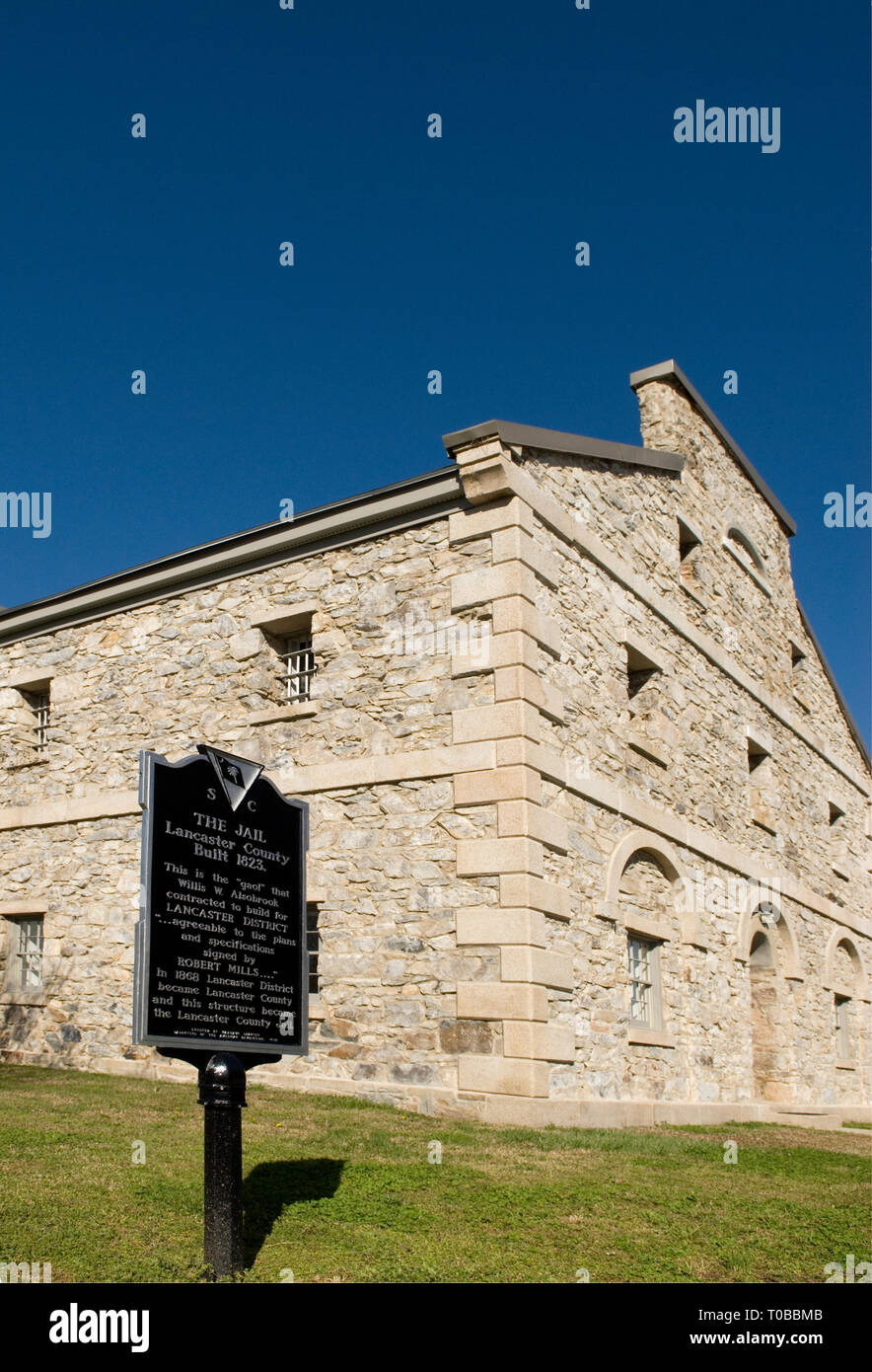 Old Lancaster Jail sign, South Carolina, USA Stock Photo - Alamy