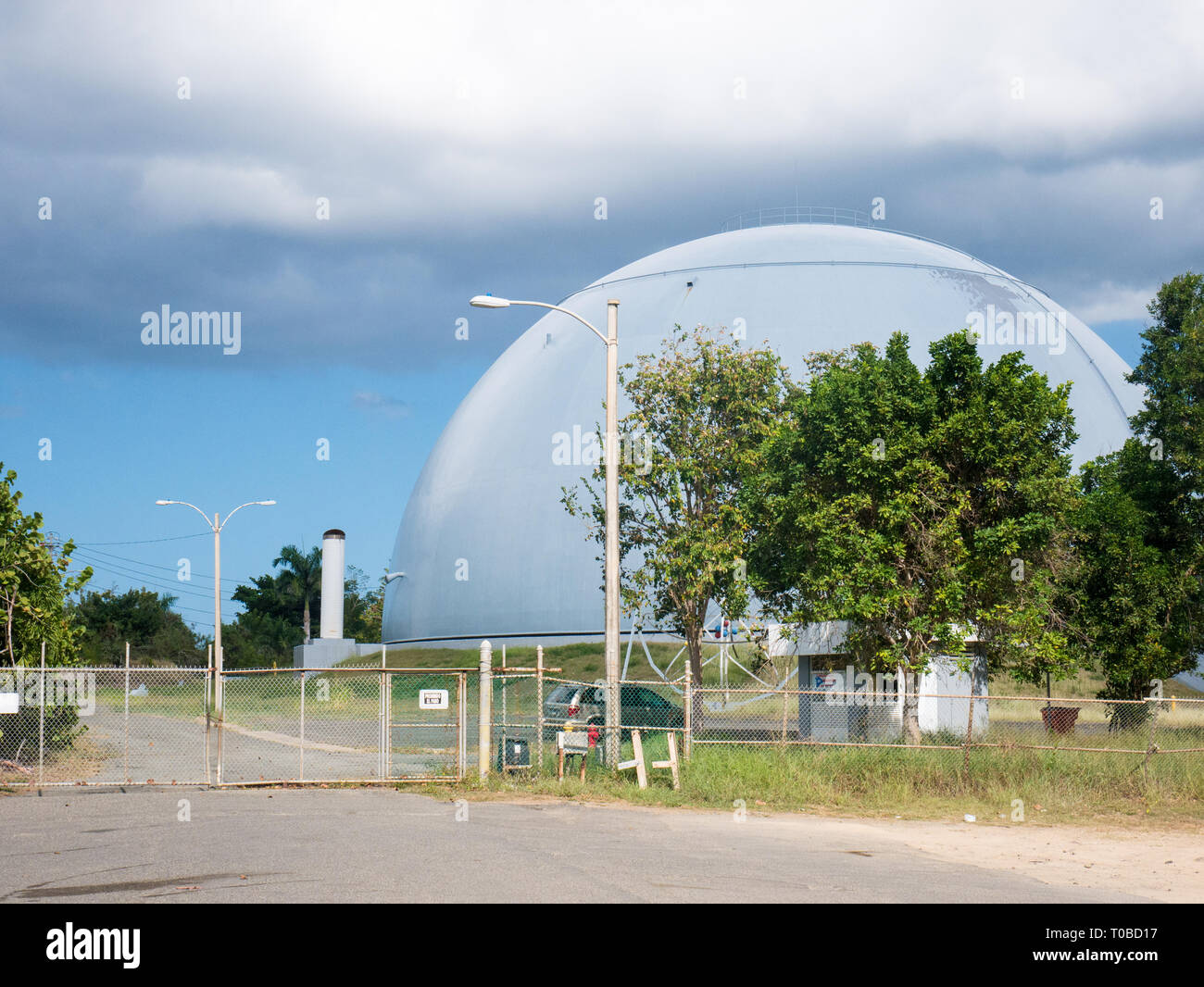 Rincon, Puerto Rico. January 2019. Abandoned nuclear plant. The reactor ...