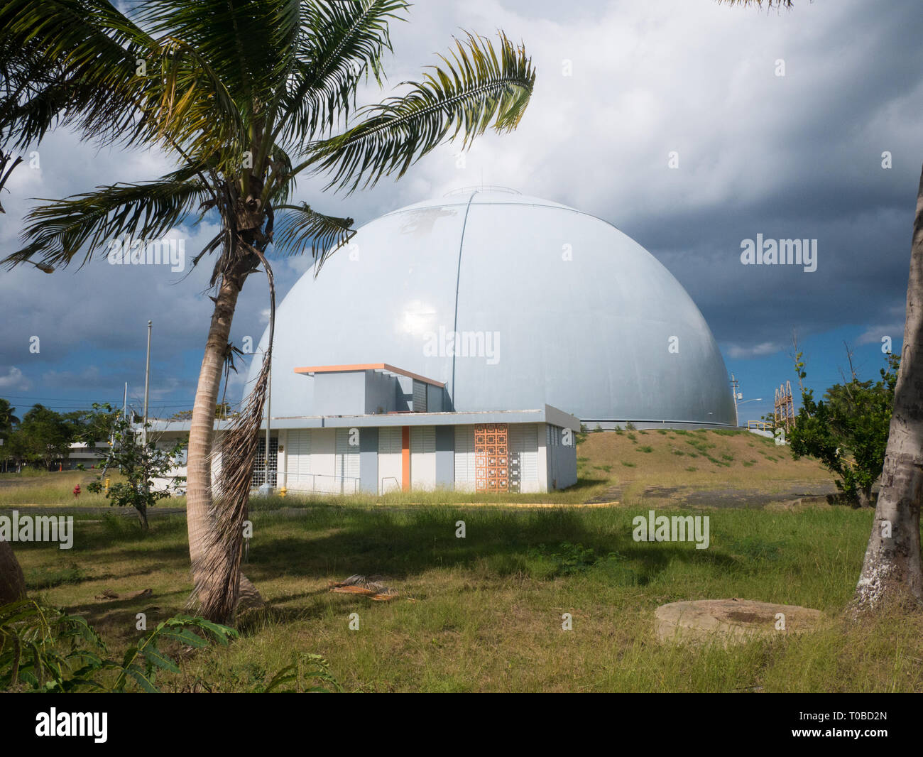 Rincon, Puerto Rico. January 2019. Abandoned nuclear plant. The reactor ...