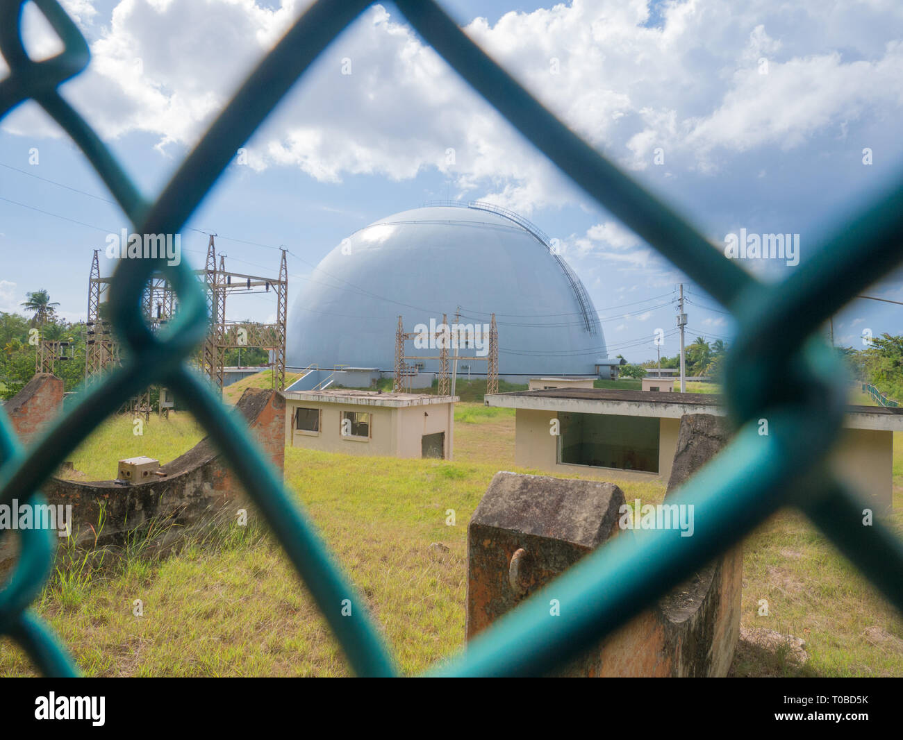 Rincon, Puerto Rico. January 2019. Abandoned nuclear plant. The reactor ...