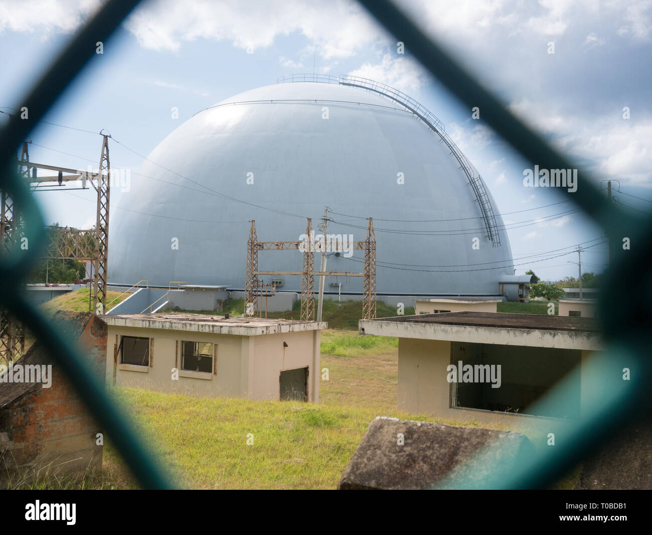 Rincon, Puerto Rico. January 2019. Abandoned nuclear plant. The reactor ...