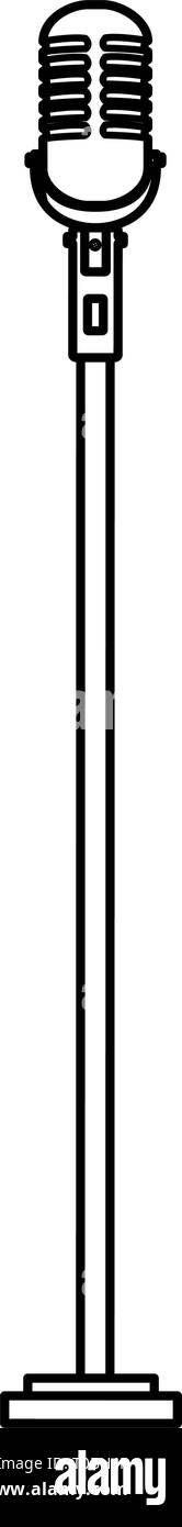 microphone singer isolated icon vector illustration design Stock Vector ...