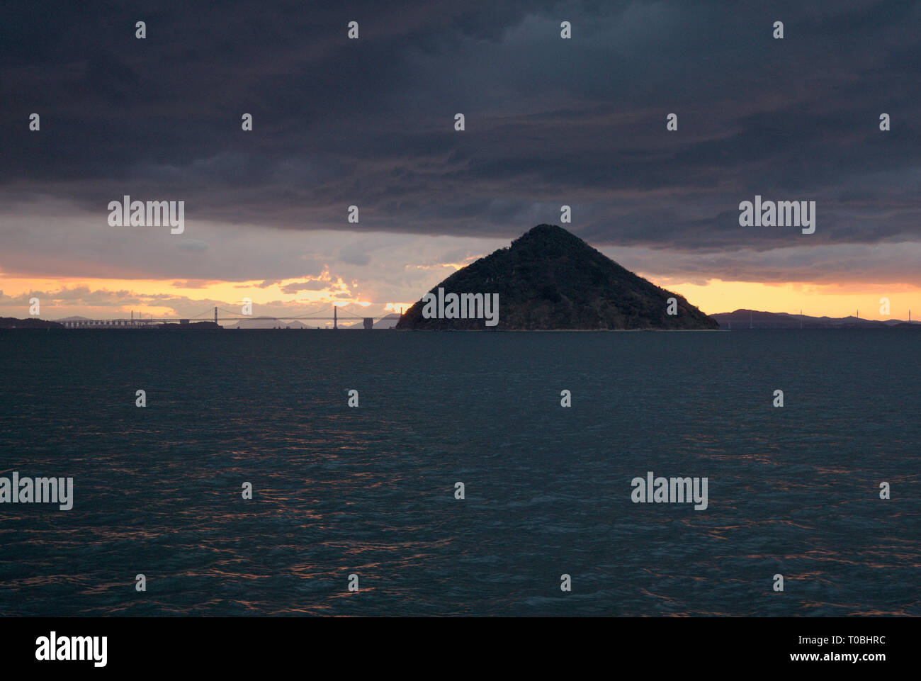 Travelling by ferry between Uno Port, Okayama Prefecture on Honshu to ...