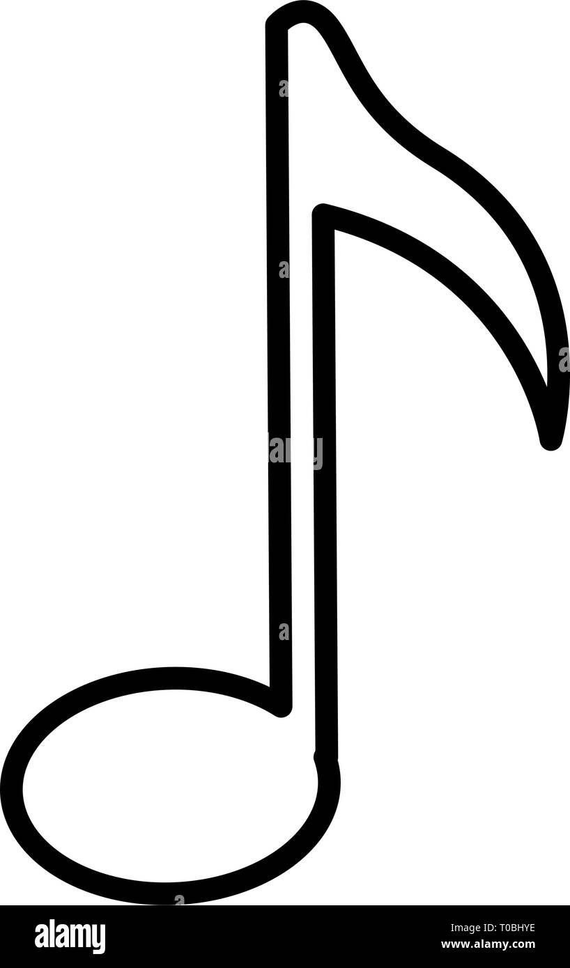 music note isolated icon vector illustration design Stock Vector Image ...