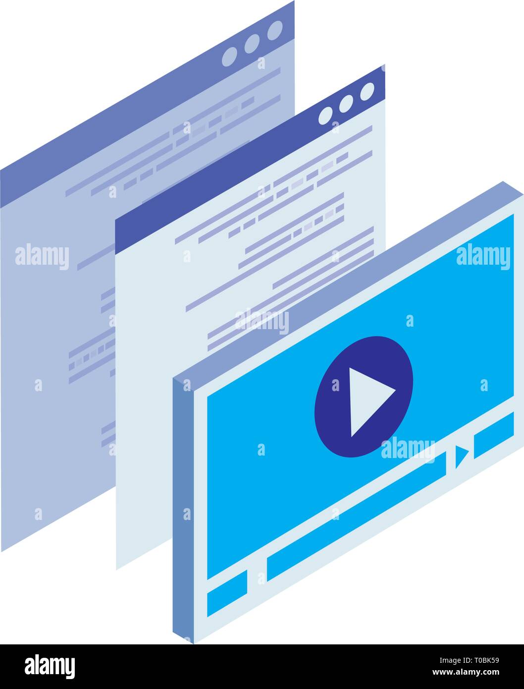 media player template icon vector illustration design Stock Vector ...