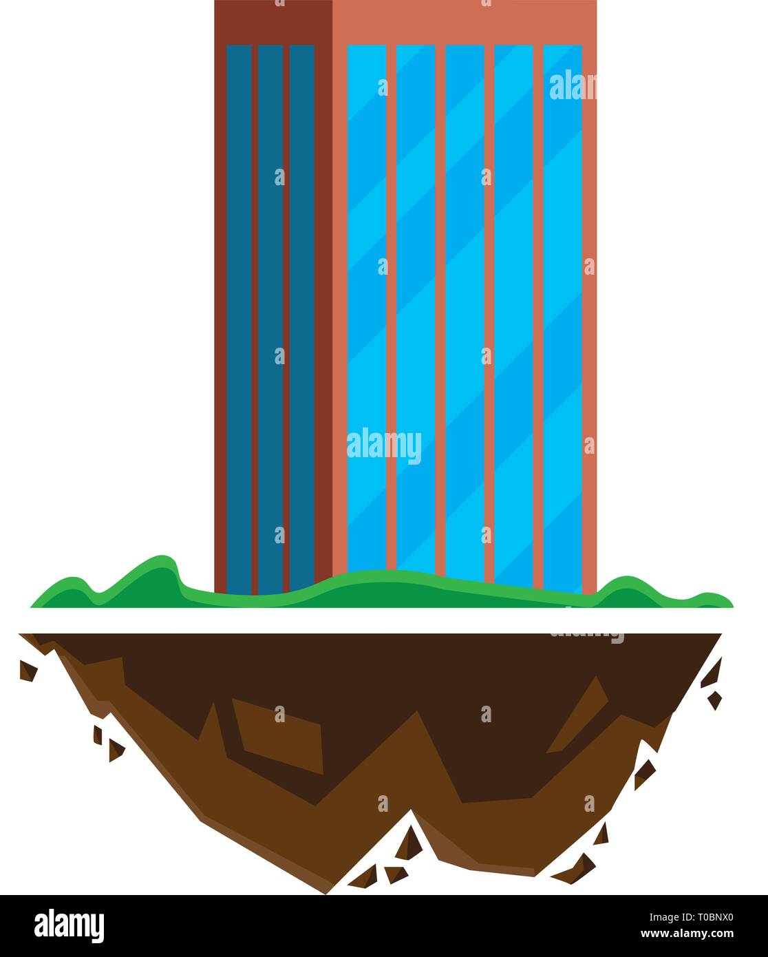 Modern outdoor design hotel in the city Stock Vector Images - Alamy