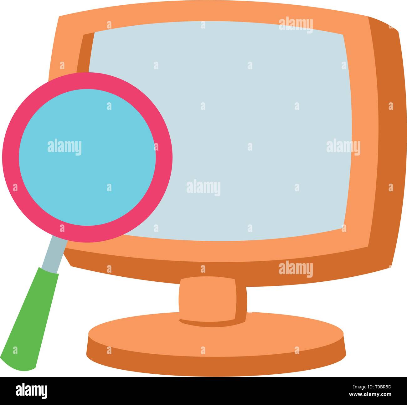 Computer screen and email symbol Stock Vector Image & Art - Alamy