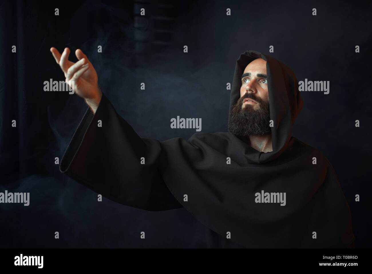 Medieval Monk Praying