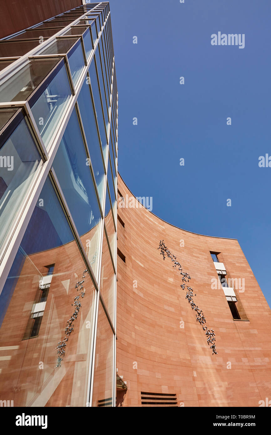 Modern apartments; architecture in Exeter, Devon, Great Britain Stock ...