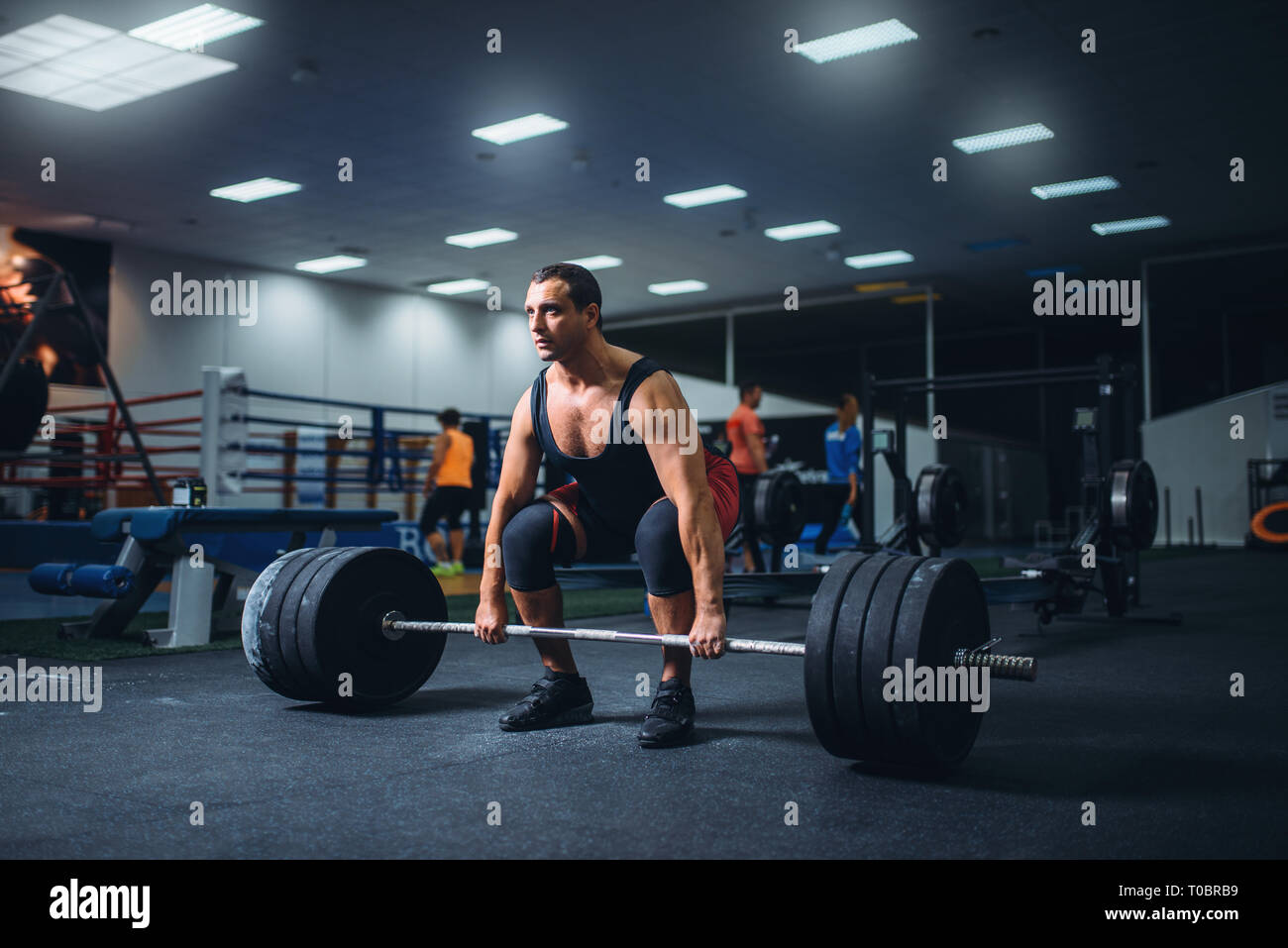 Male powerlifter competition in hi-res stock photography and images - Alamy