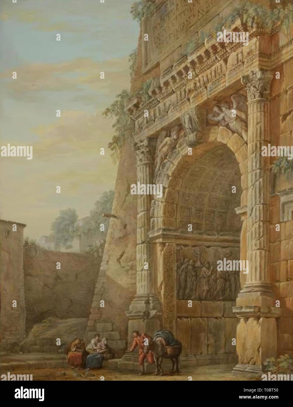 'Triumphal Arch of Titus in Rome'. France, 1781. Dimensions: 60,9x47,5 ...