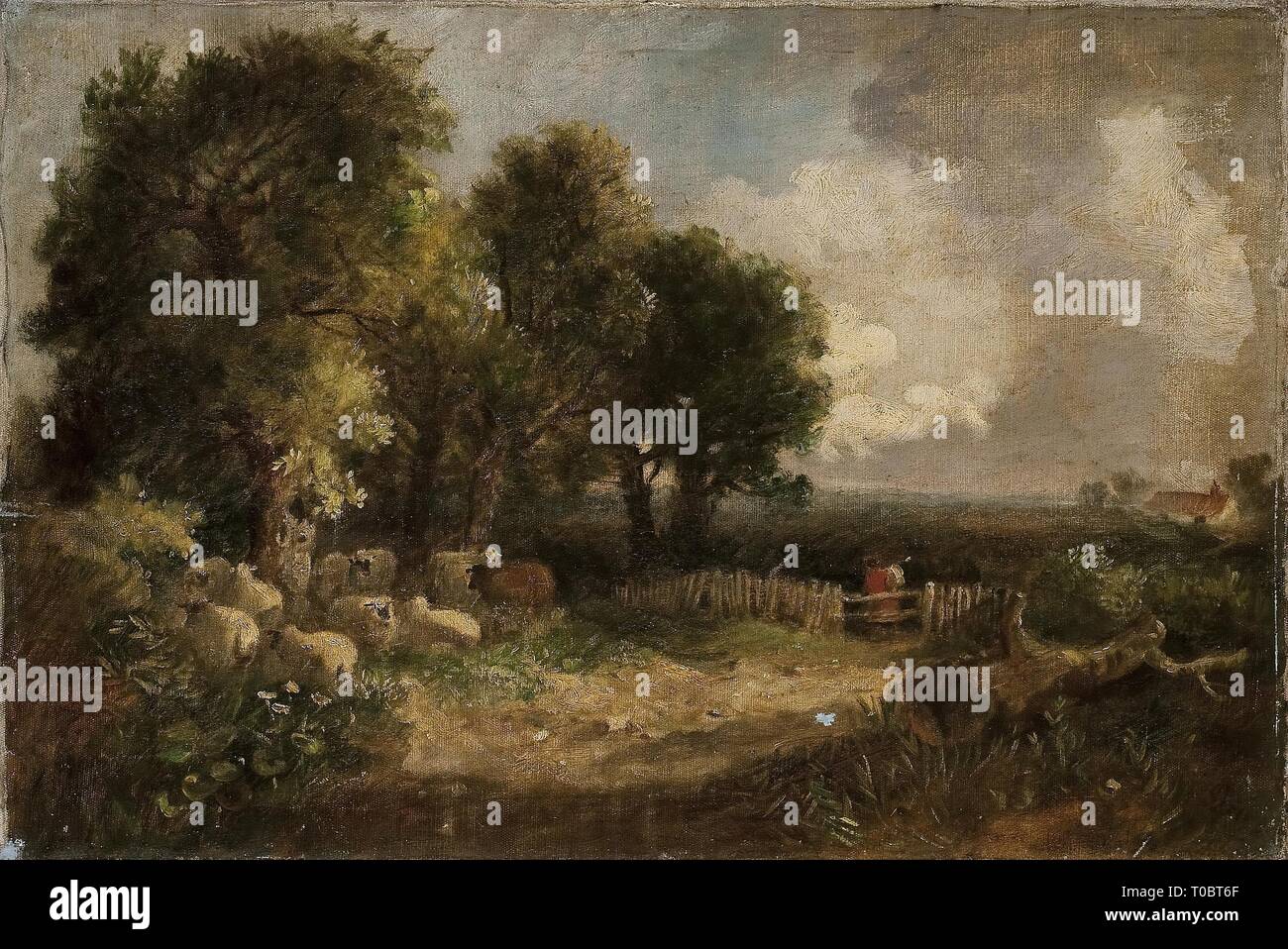 'Landscape with a Herd'. Great Britain, Late 1860s - 1870s. Dimensions ...