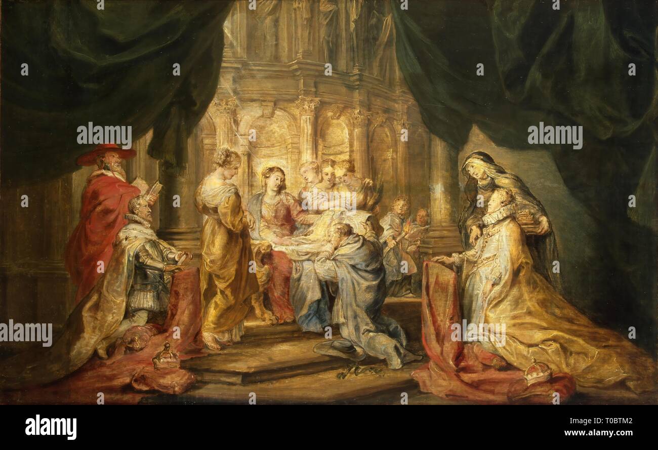 'Vision of St Ildefonso'. Flanders, 1630-1631. Dimensions: 52x83 cm. Museum: State Hermitage, St ...