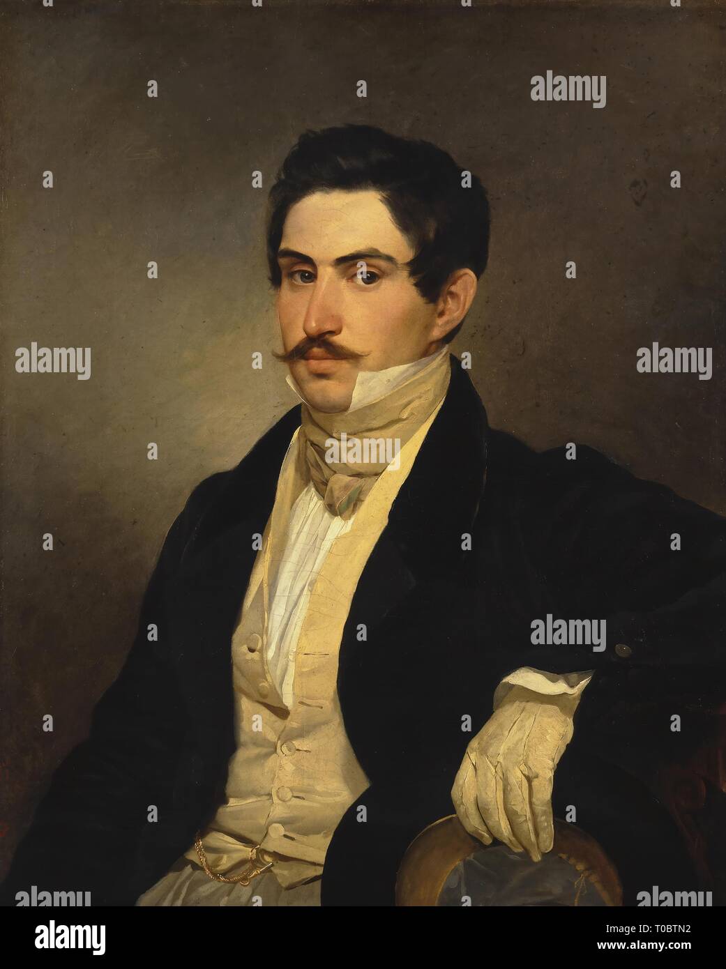 'Portrait of Retired Lieutenant N.A. Okhotnikov'. Russia, 1827 ...