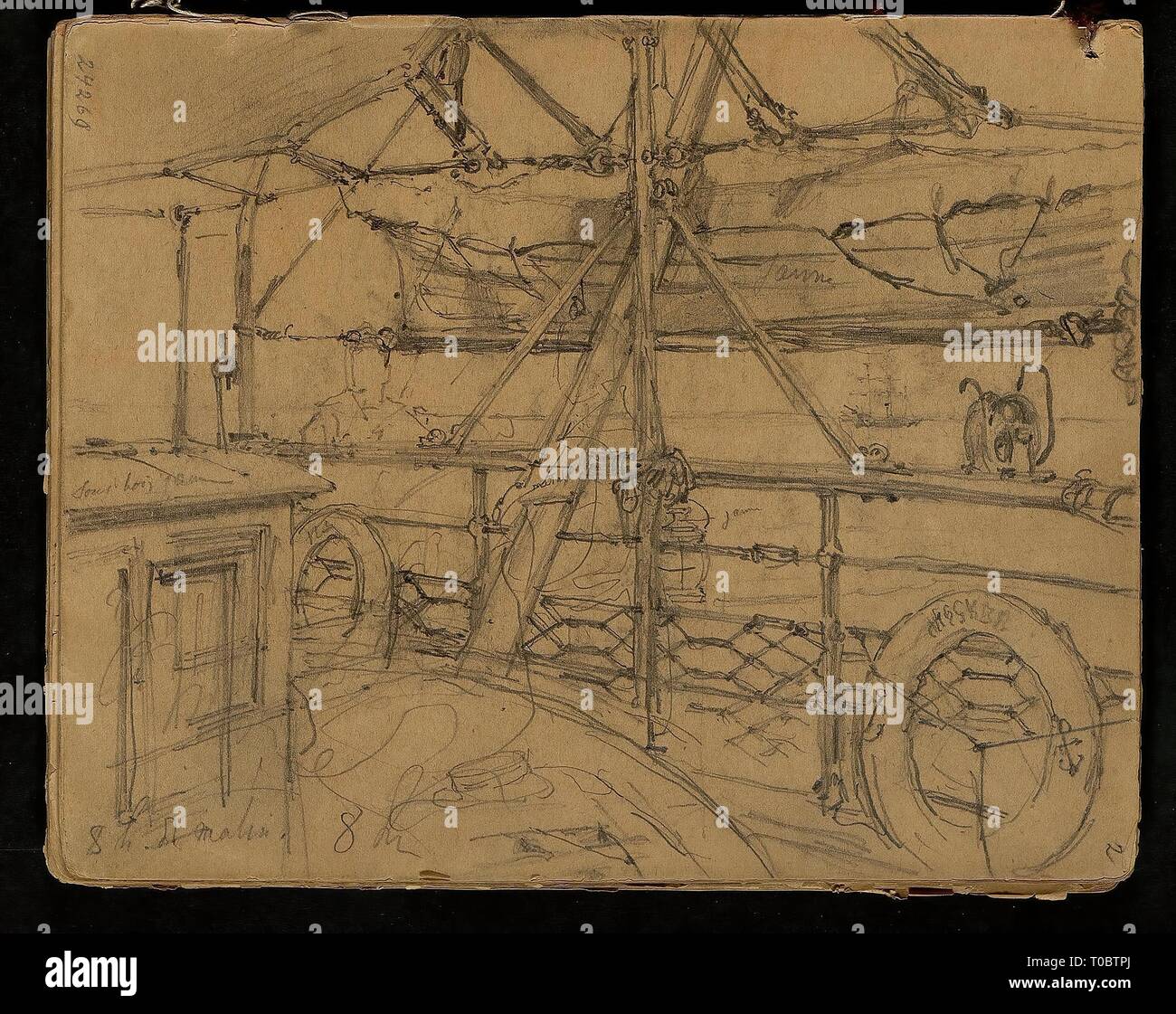 'Sketch of a Journey Episode'. Russia, 1888. Dimensions: 26x17 cm ...