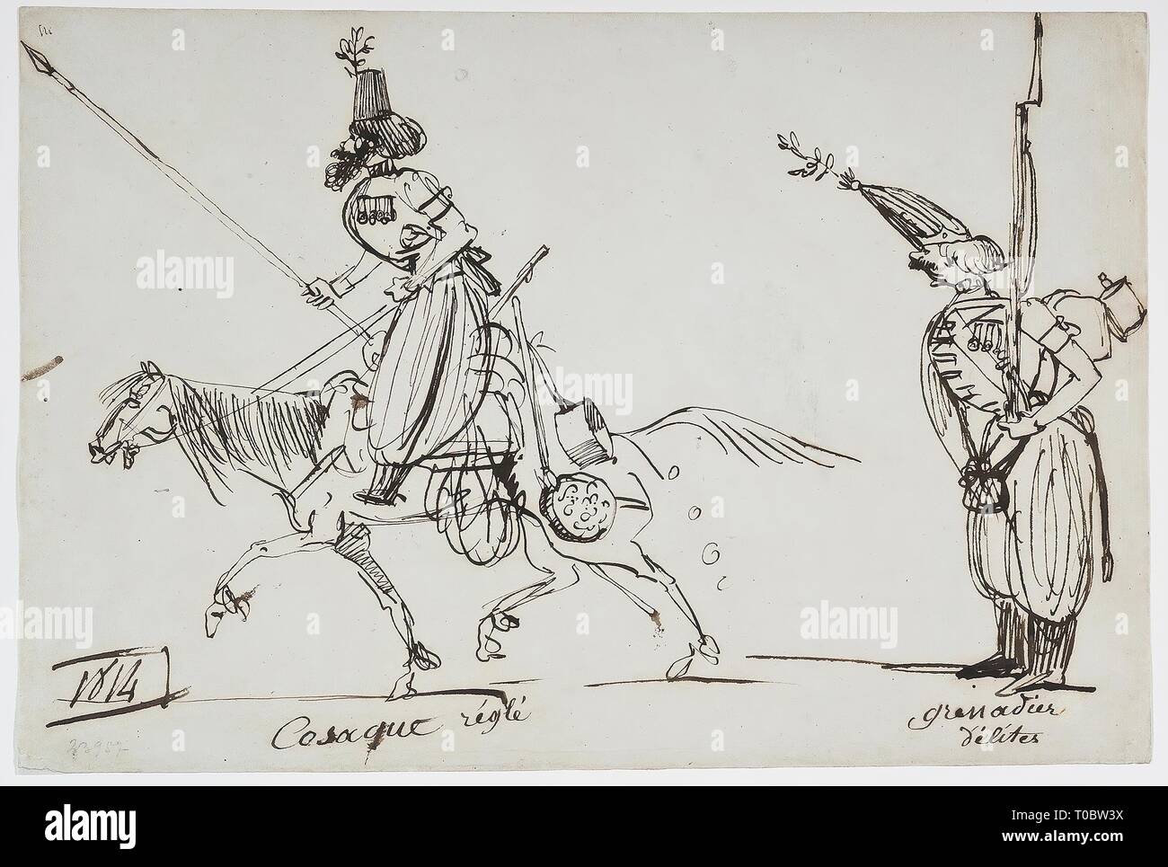 'Cartoon: a Cossack and a Grenadier of the Life Guards Pavlovsky ...
