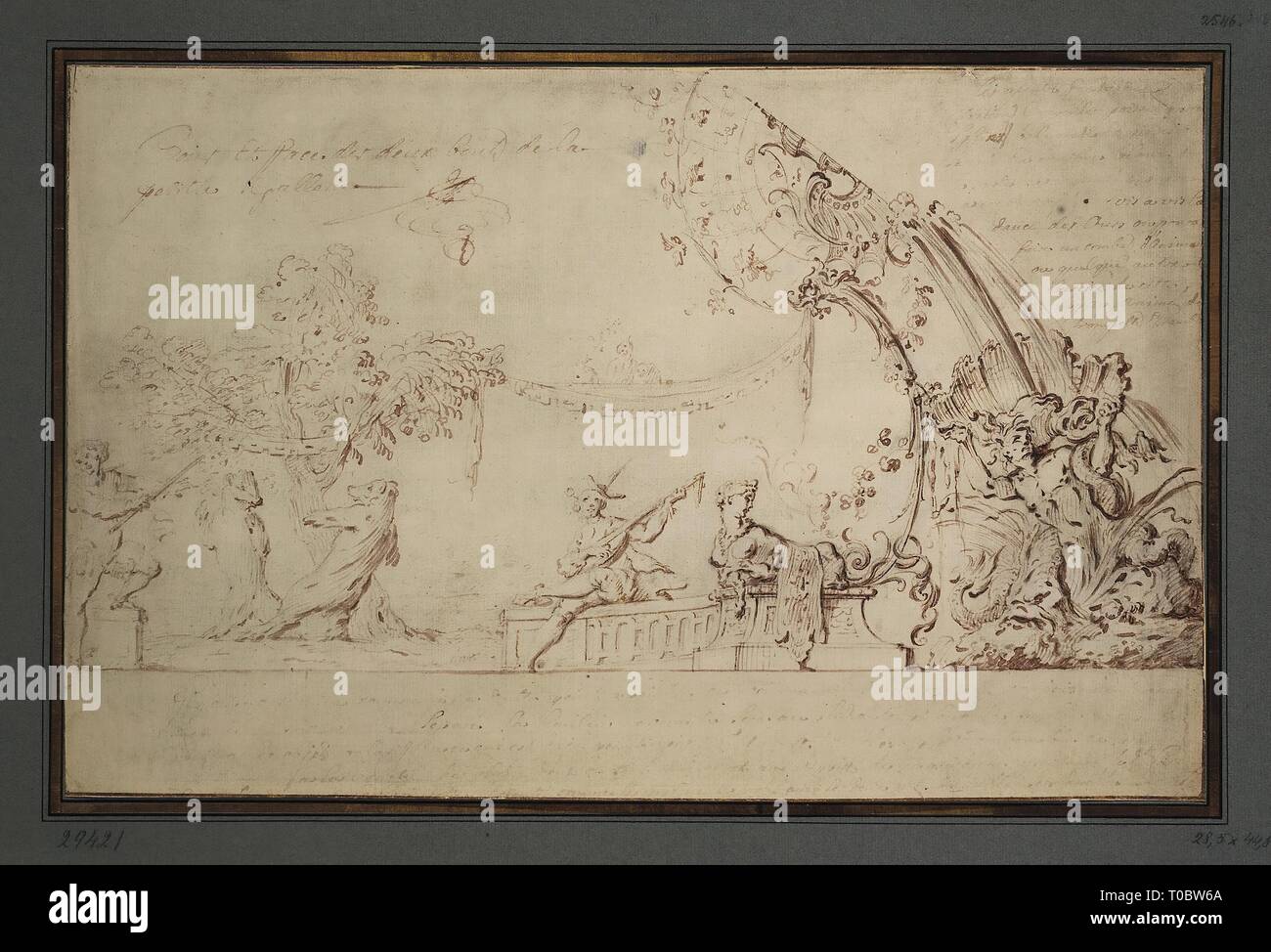 'Sketch of the Vault Painting in the Small Gallery (right side ...